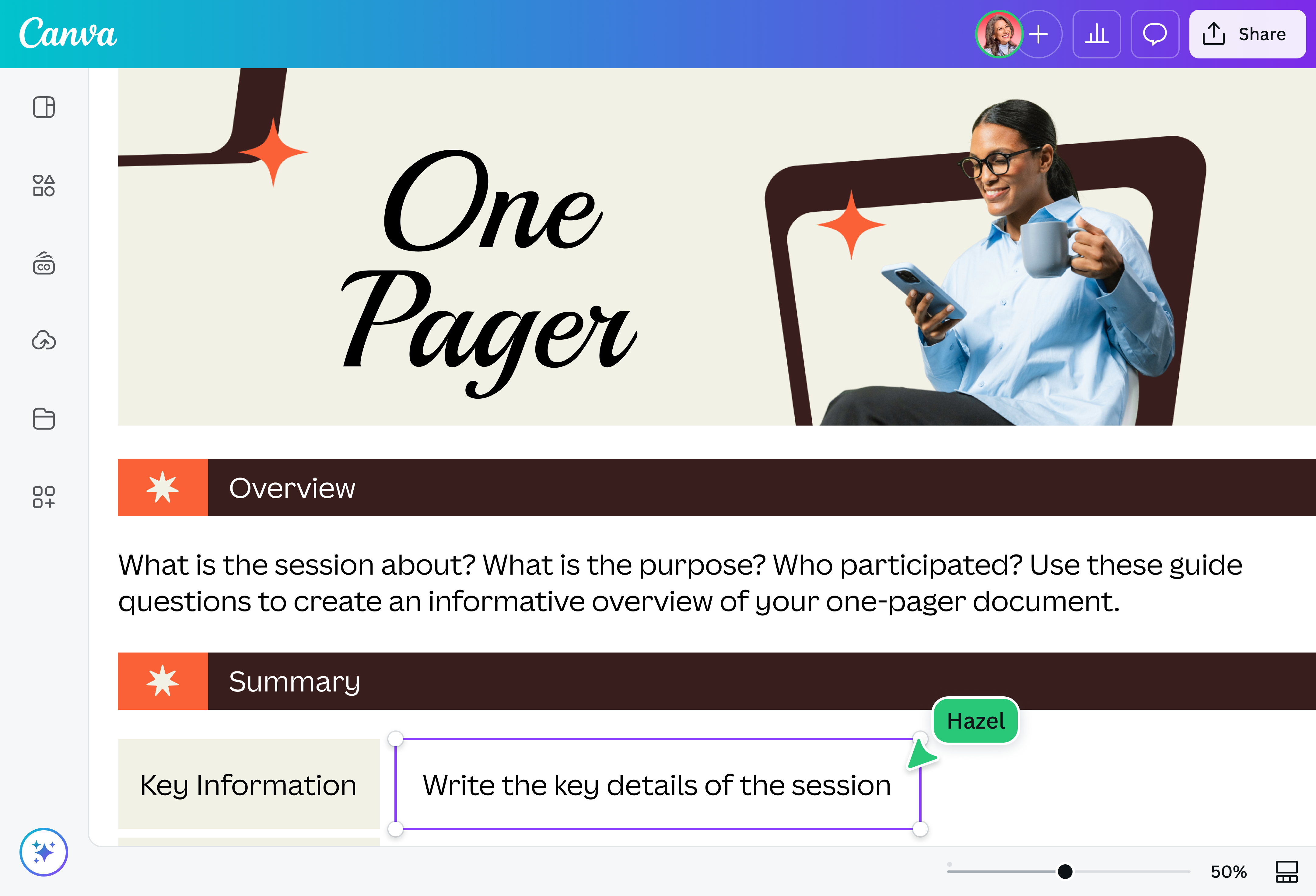 One Pager: ¿Qué es? Guía práctica, plantillas y consejos | Canva