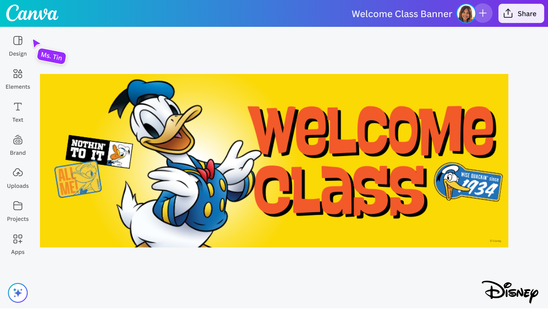 Discover the Disney collection in Canva