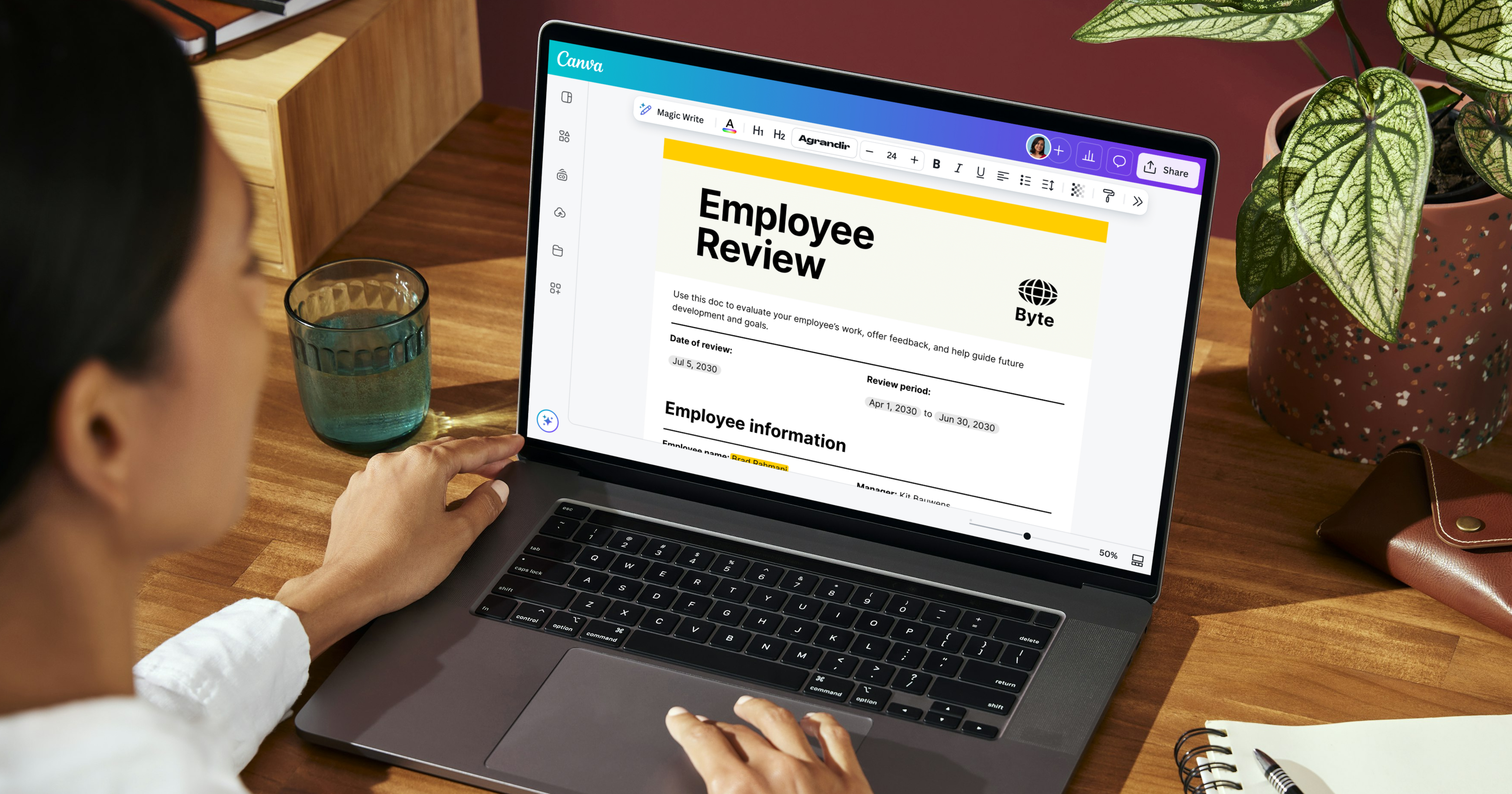 How to Write an Employee Review (Templates & Tips) | Canva