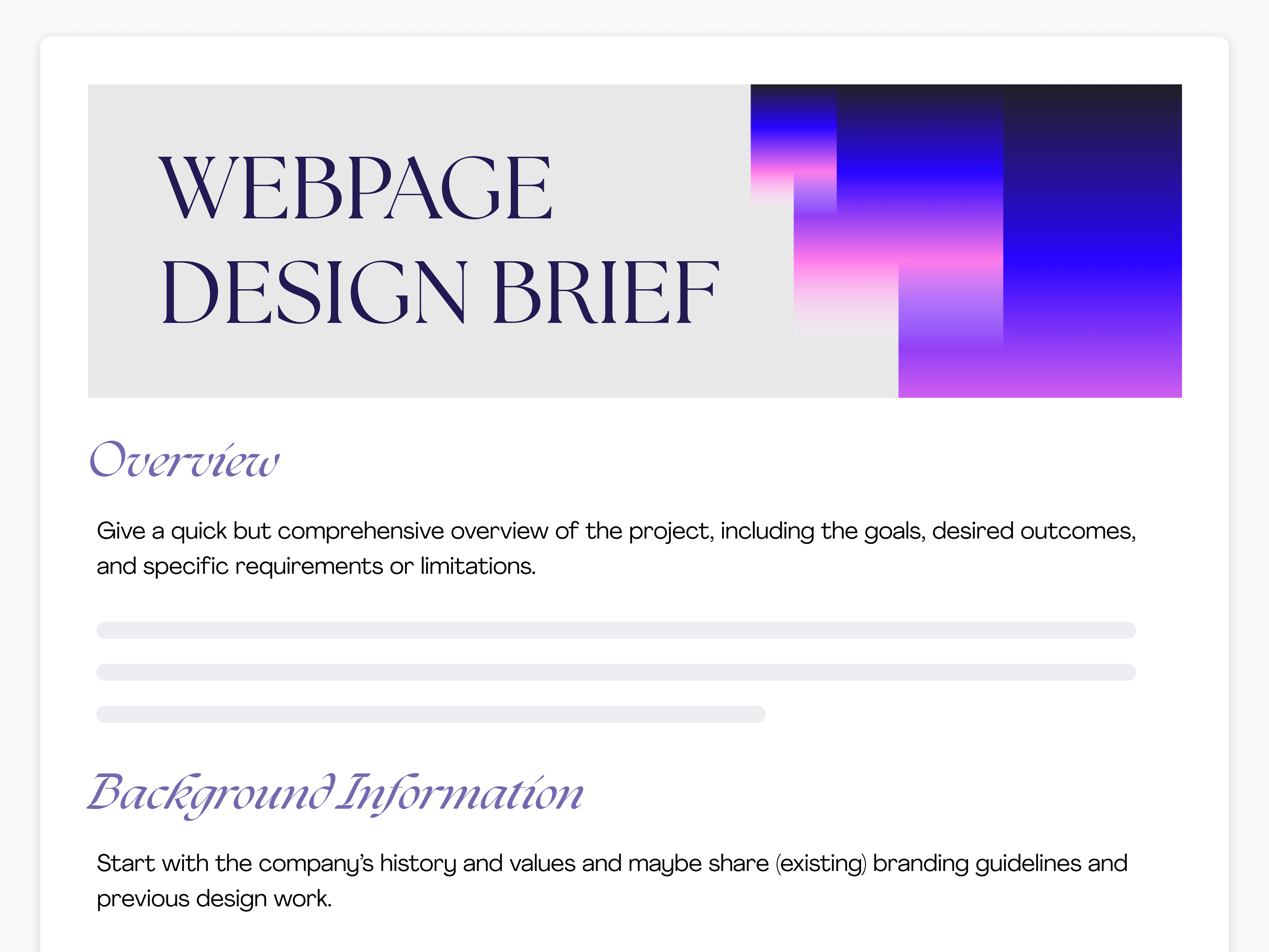 What is a Design Brief? (Templates and Tips) | Canva