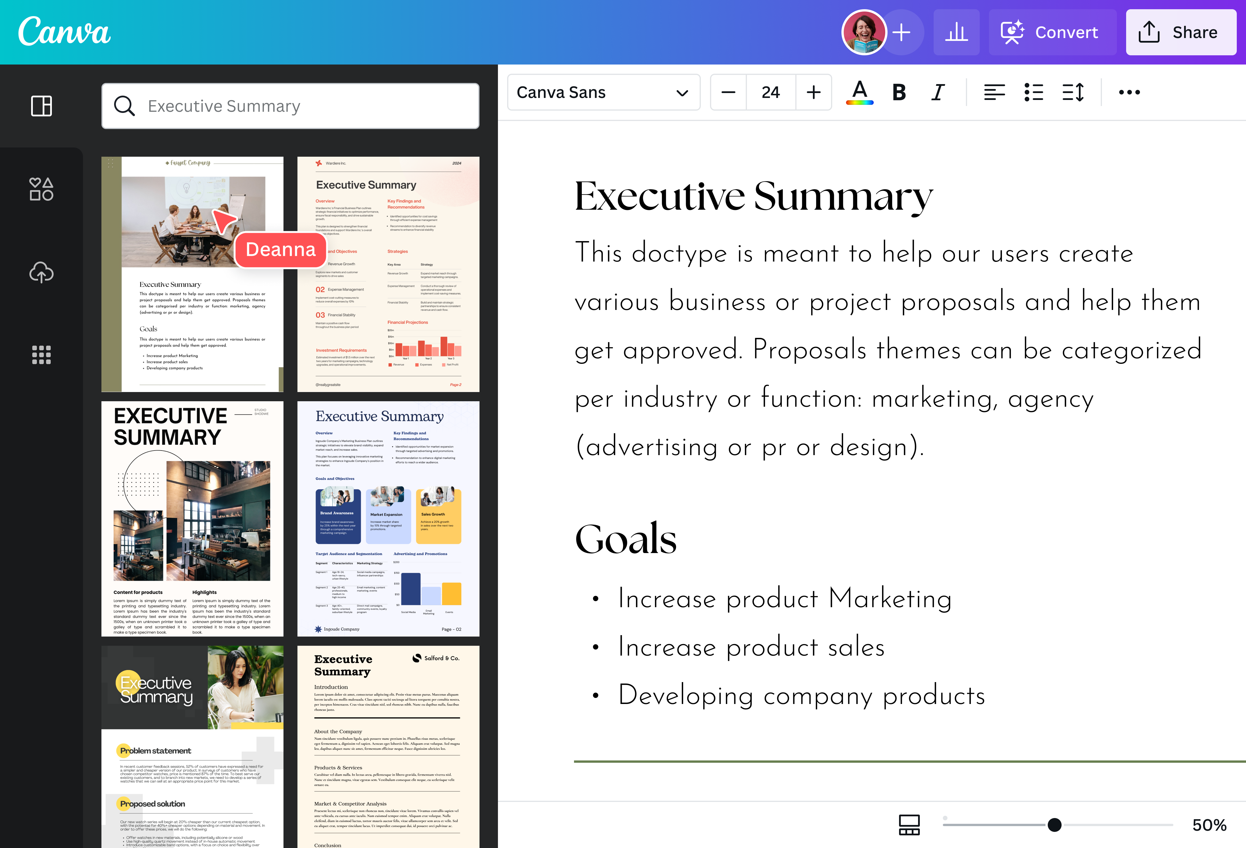 How to Write an Executive Summary (Templates & Examples) | Canva