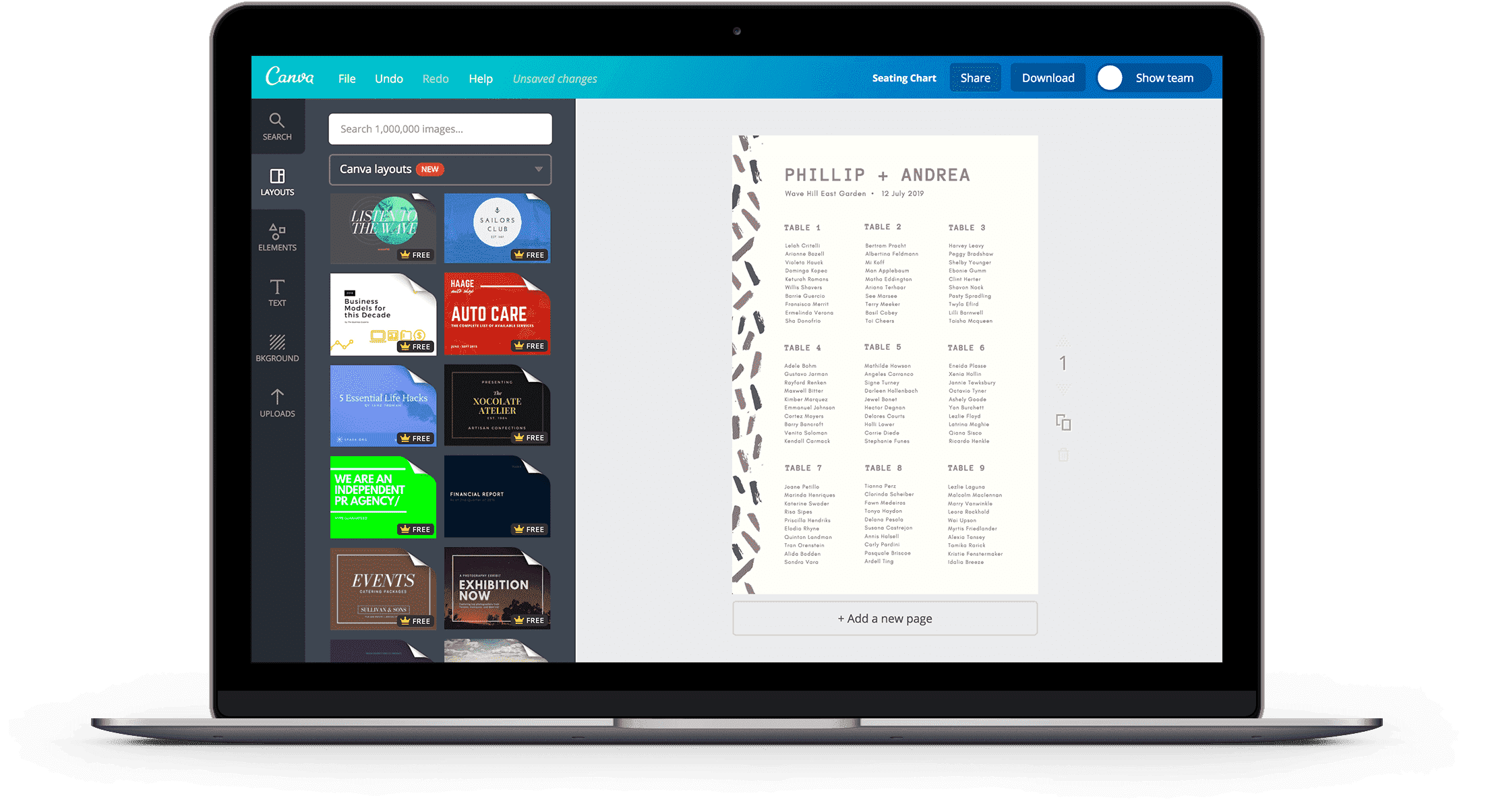 Free Seating Chart Maker - Create Seating Charts | Canva