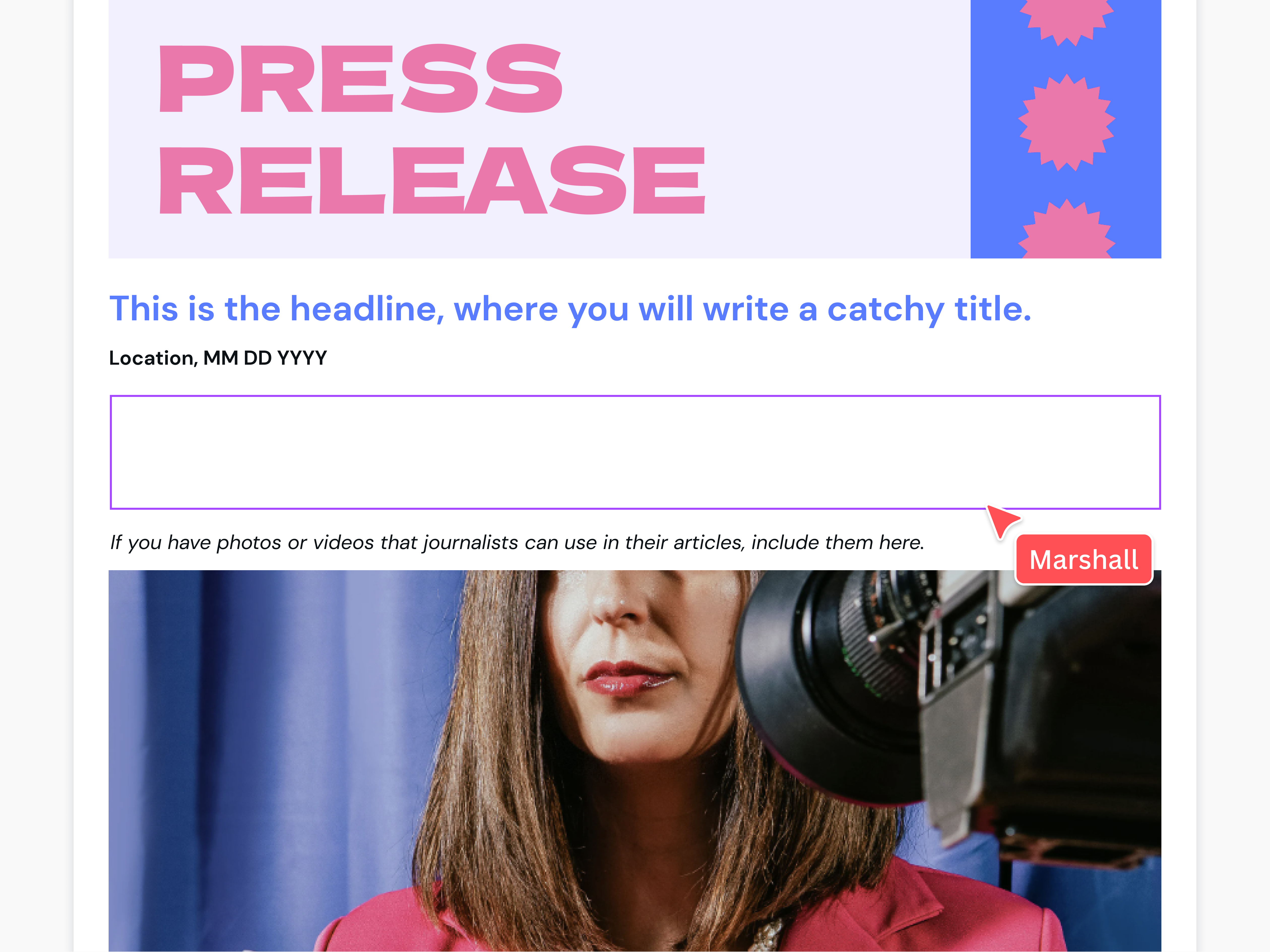 How to Make a Press Release (Examples and Tips) | Canva