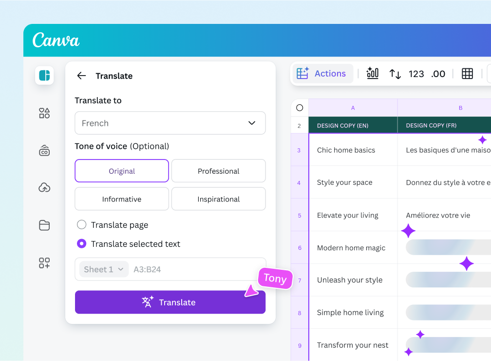 Canva Sheets: Free Visual Spreadsheets | Canva