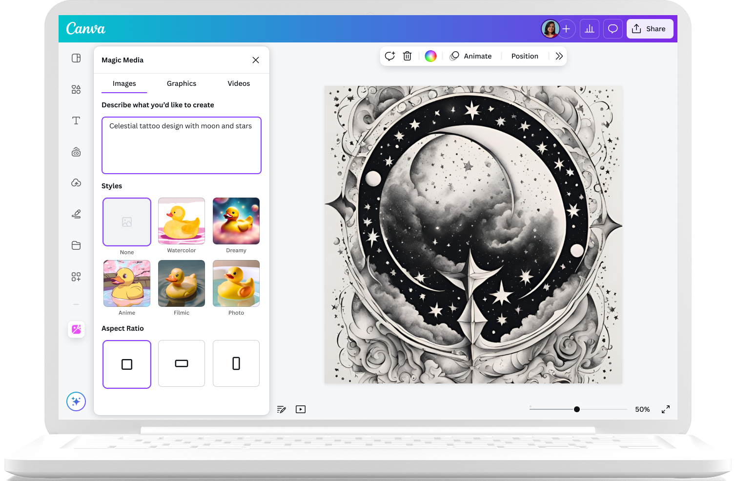 Free AI Tattoo Generator: Design a tattoo with AI | Canva