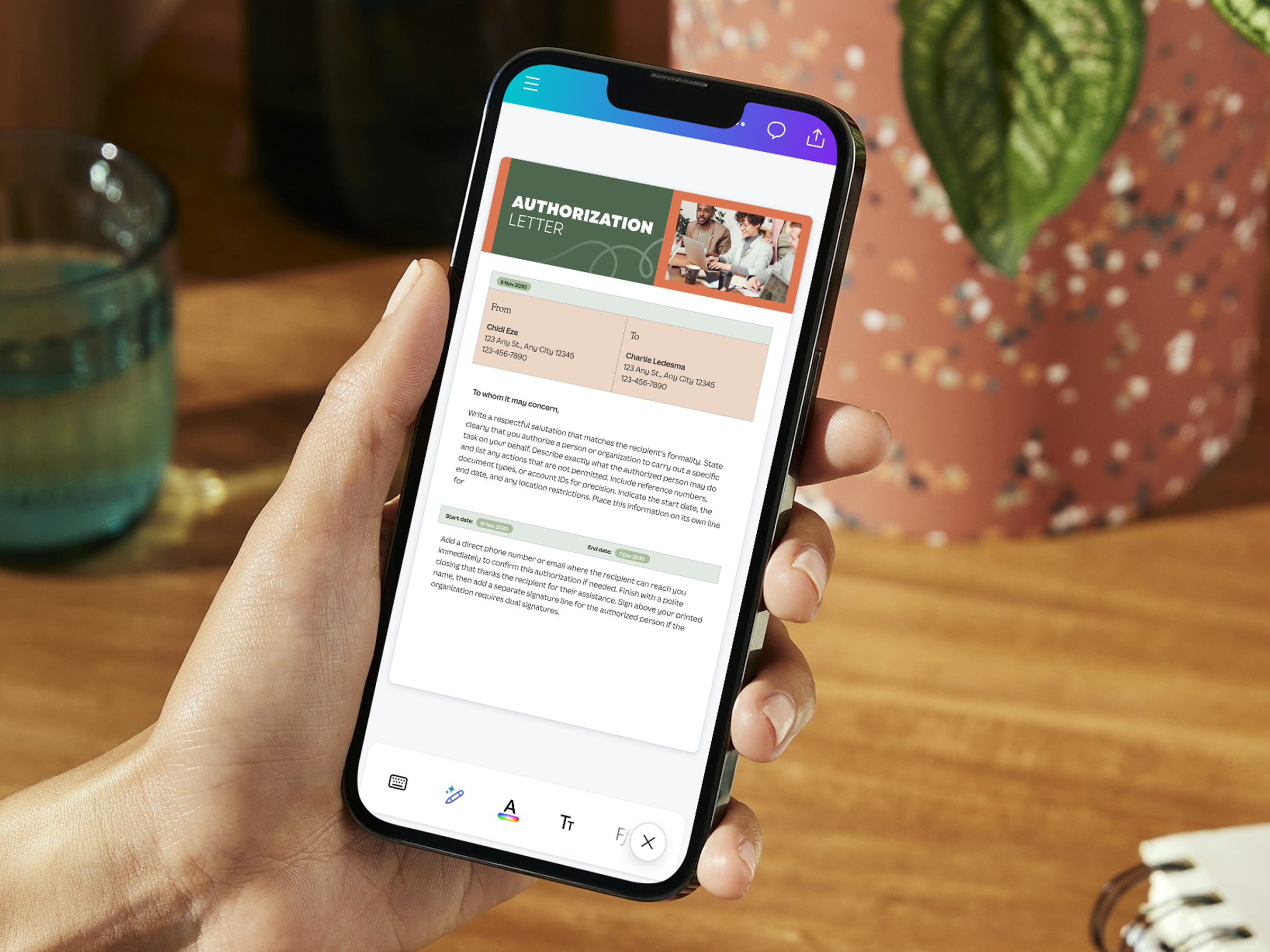Authorization letter: Free templates & how-to guide | Canva