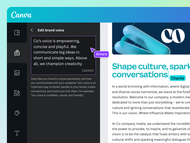 Generador de textos con IA online - Texto Mágico | Canva