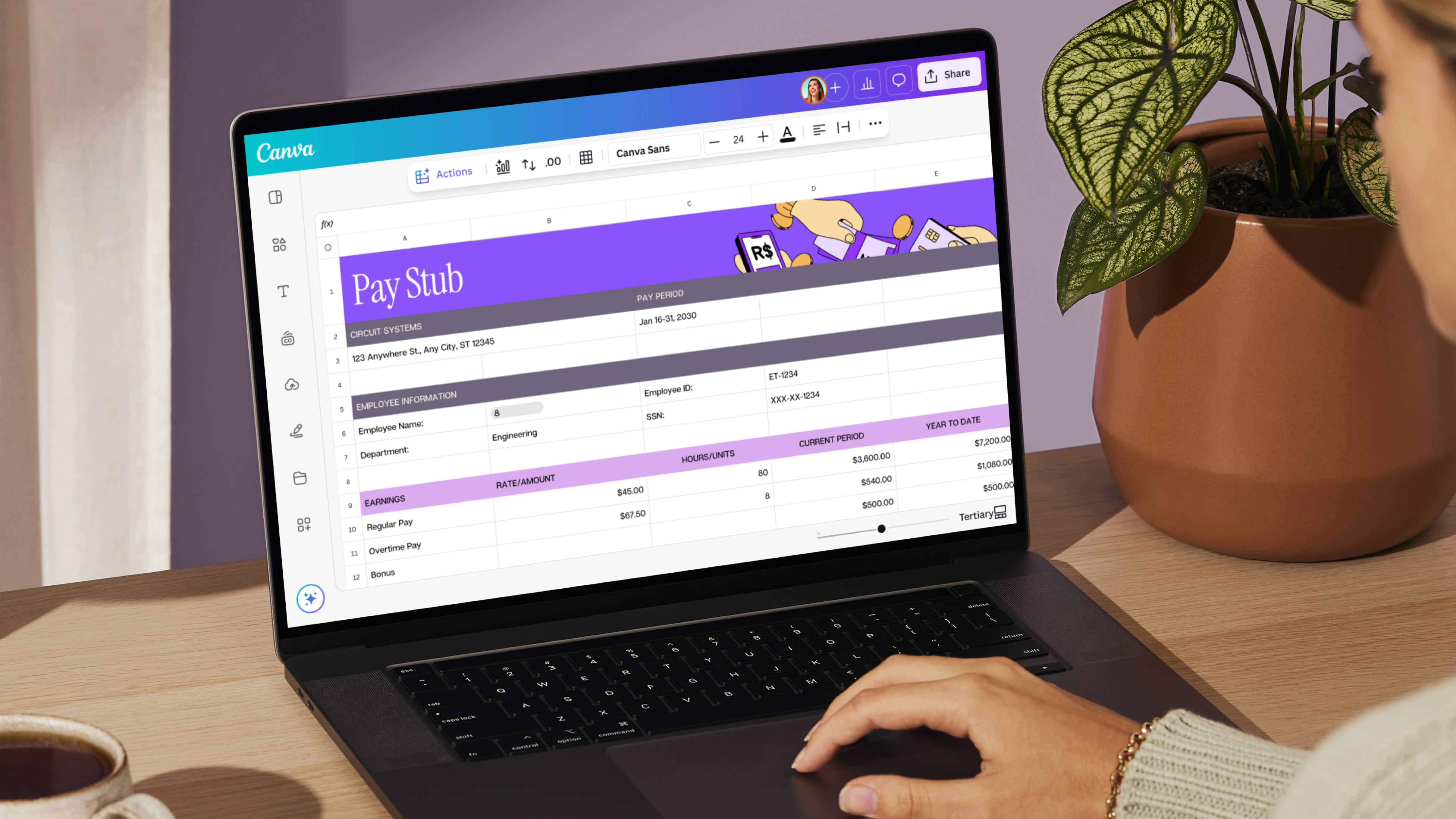 Pay stub: Free templates and how-to guide | Canva