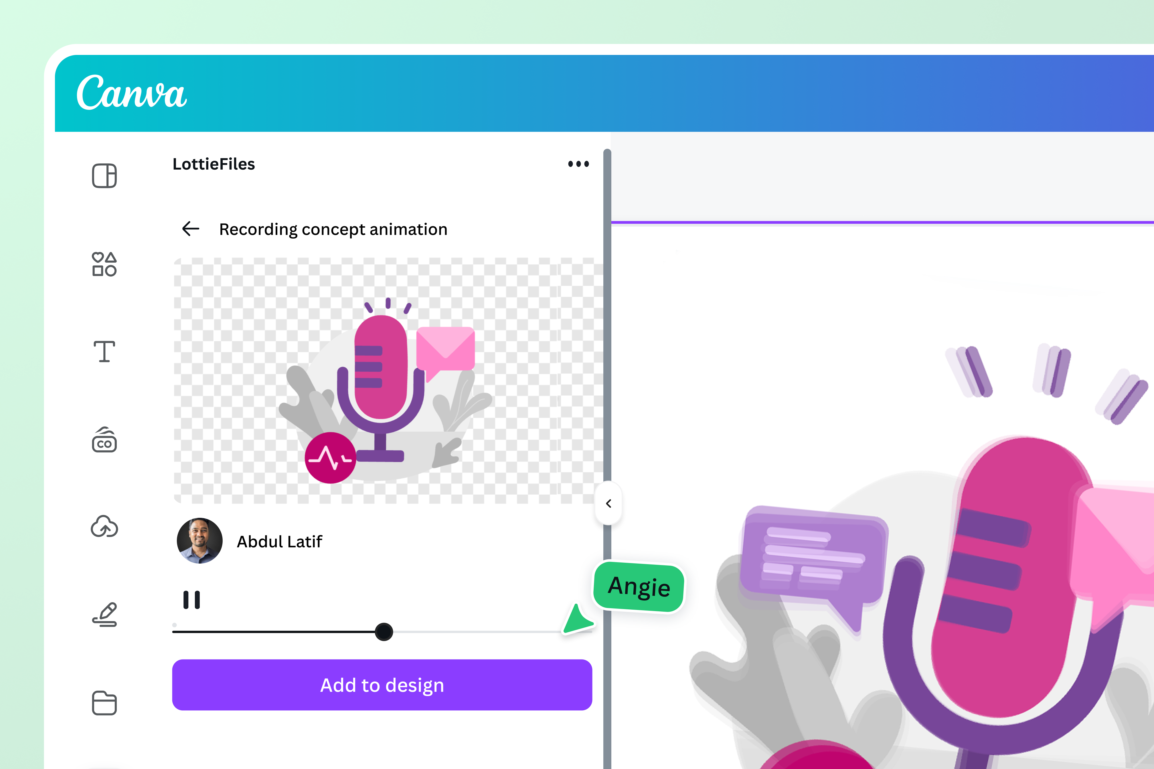 Lottie Animation: Add effortless animations to your design | Canva