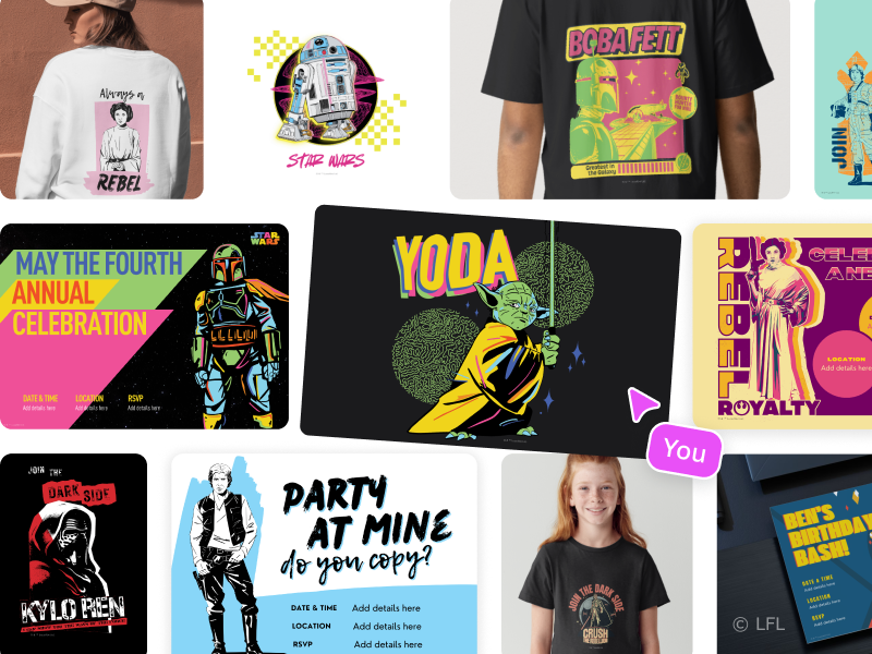 Modelos de Star Wars - designs para editar e para imprimir | Canva
