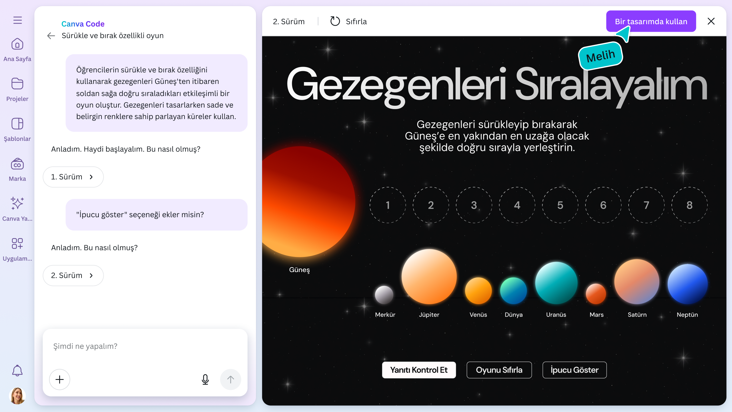Yapay Zeka Kod Oluşturucu | Canva