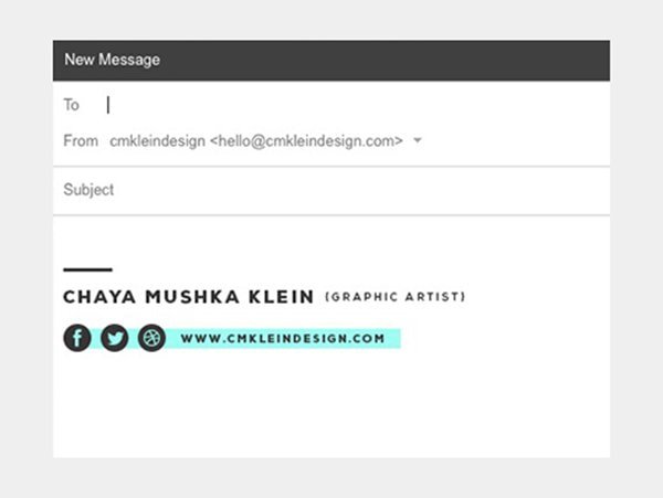 10 email signature design examples | Canva