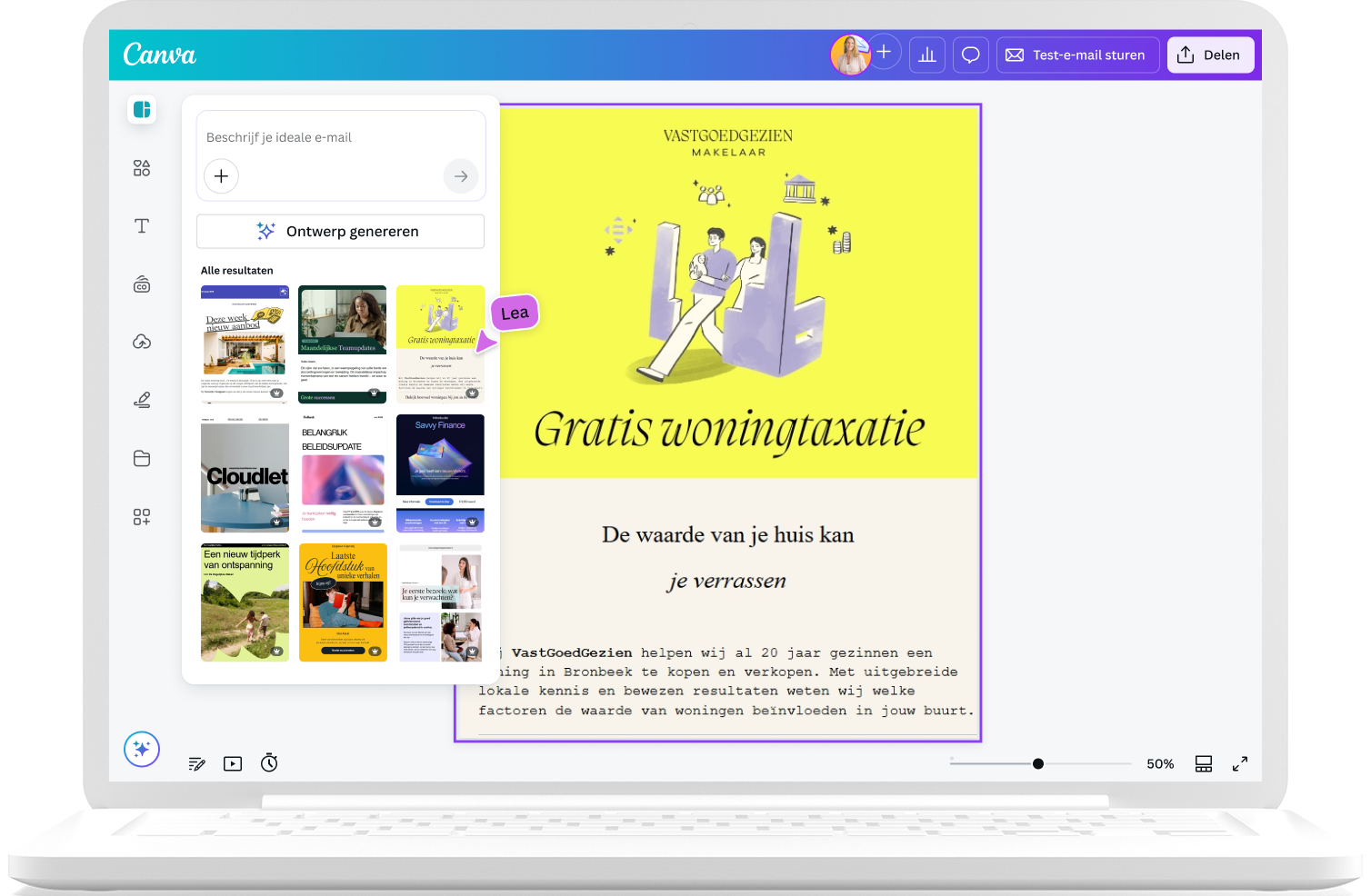Maker van e-mailontwerpen: Ontwerp gratis prachtige e-mails | Canva