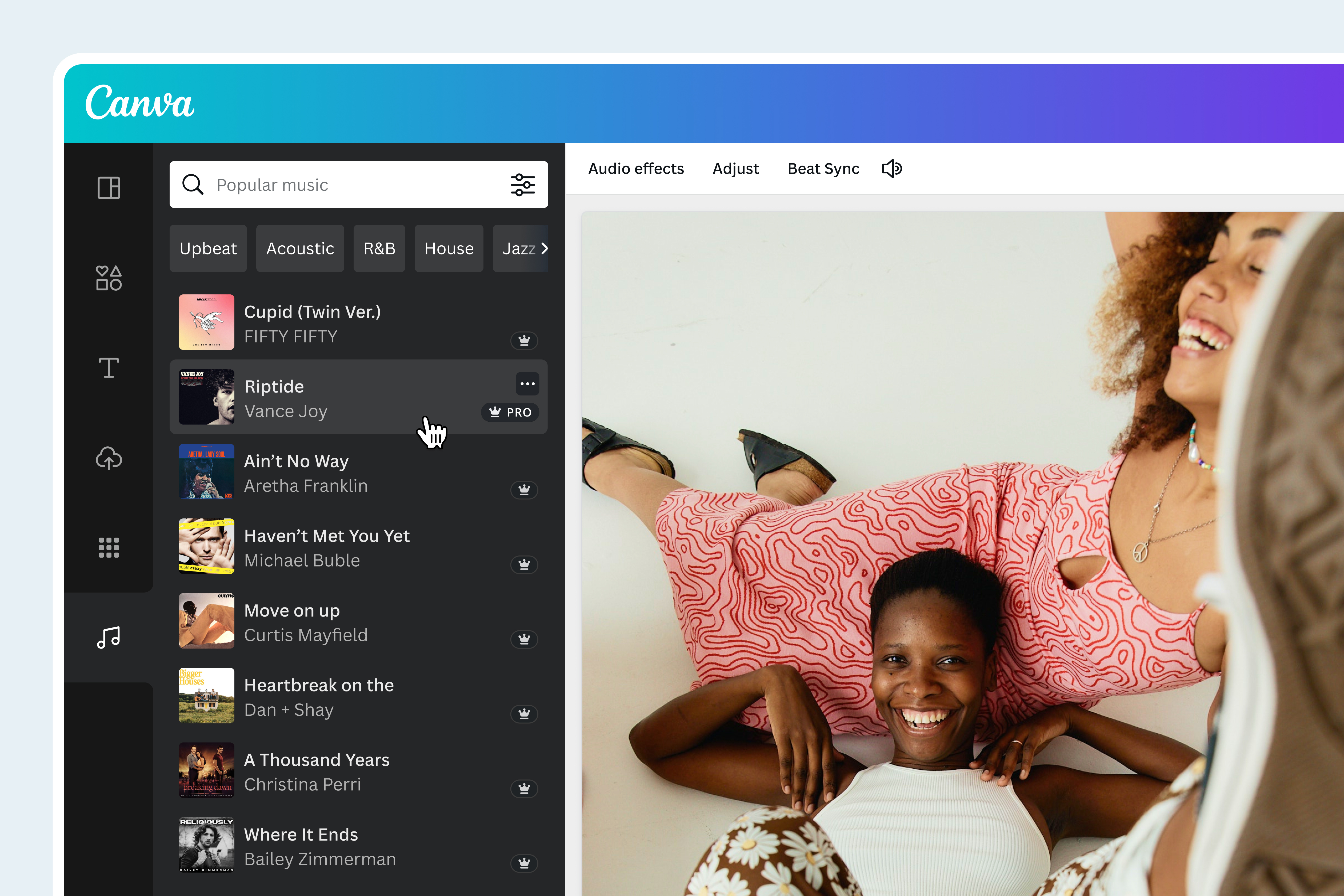Add Music To Video Add Audio Songs More Canva
