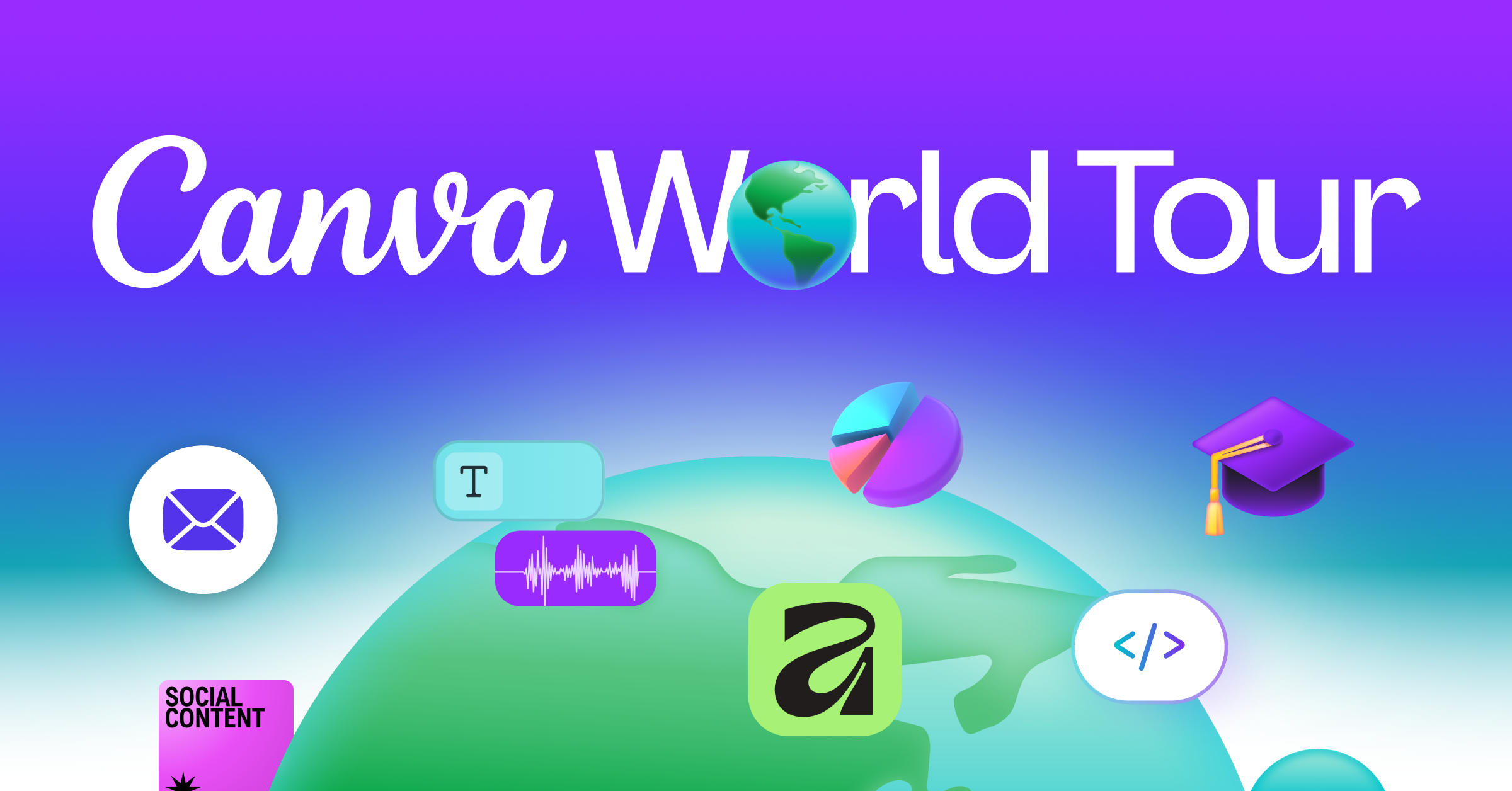 Pokaz Canva World Tour: obejrzyj i dowiedz się o nowościach | Canva