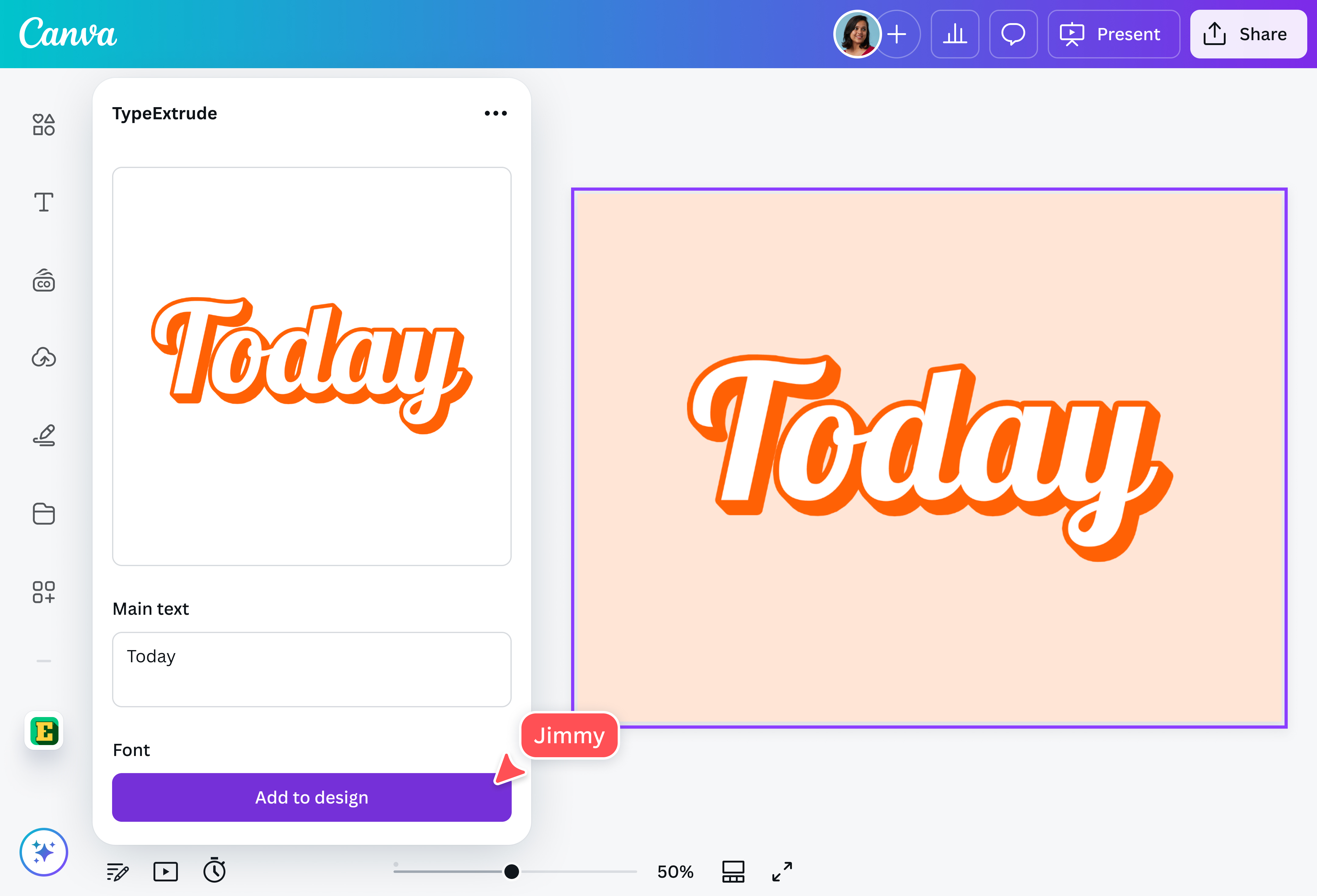 Add text effects: Add depth and dimension to text | Canva