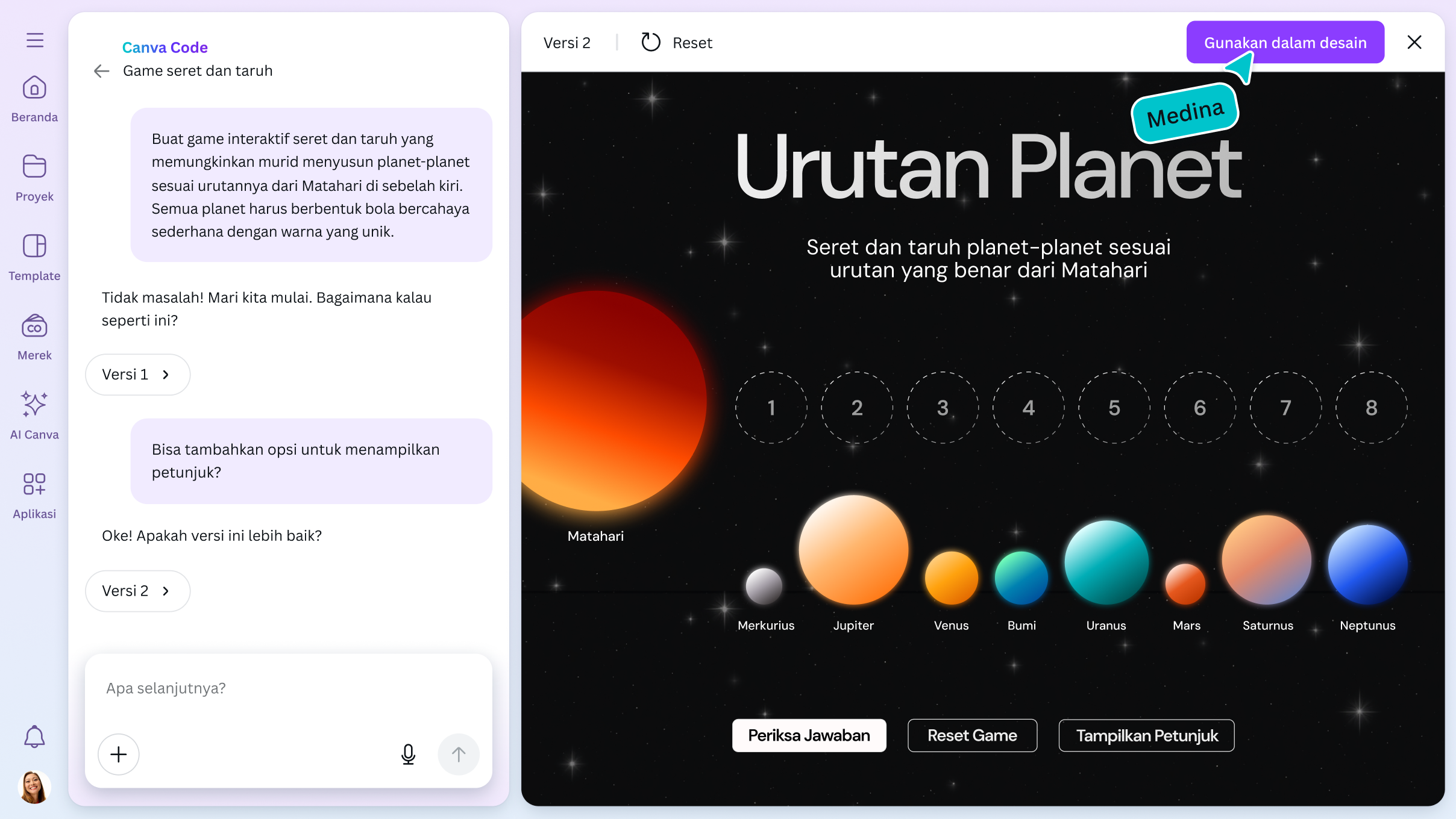 Generator Kode AI: Ubah desain dengan AI untuk coding | Canva