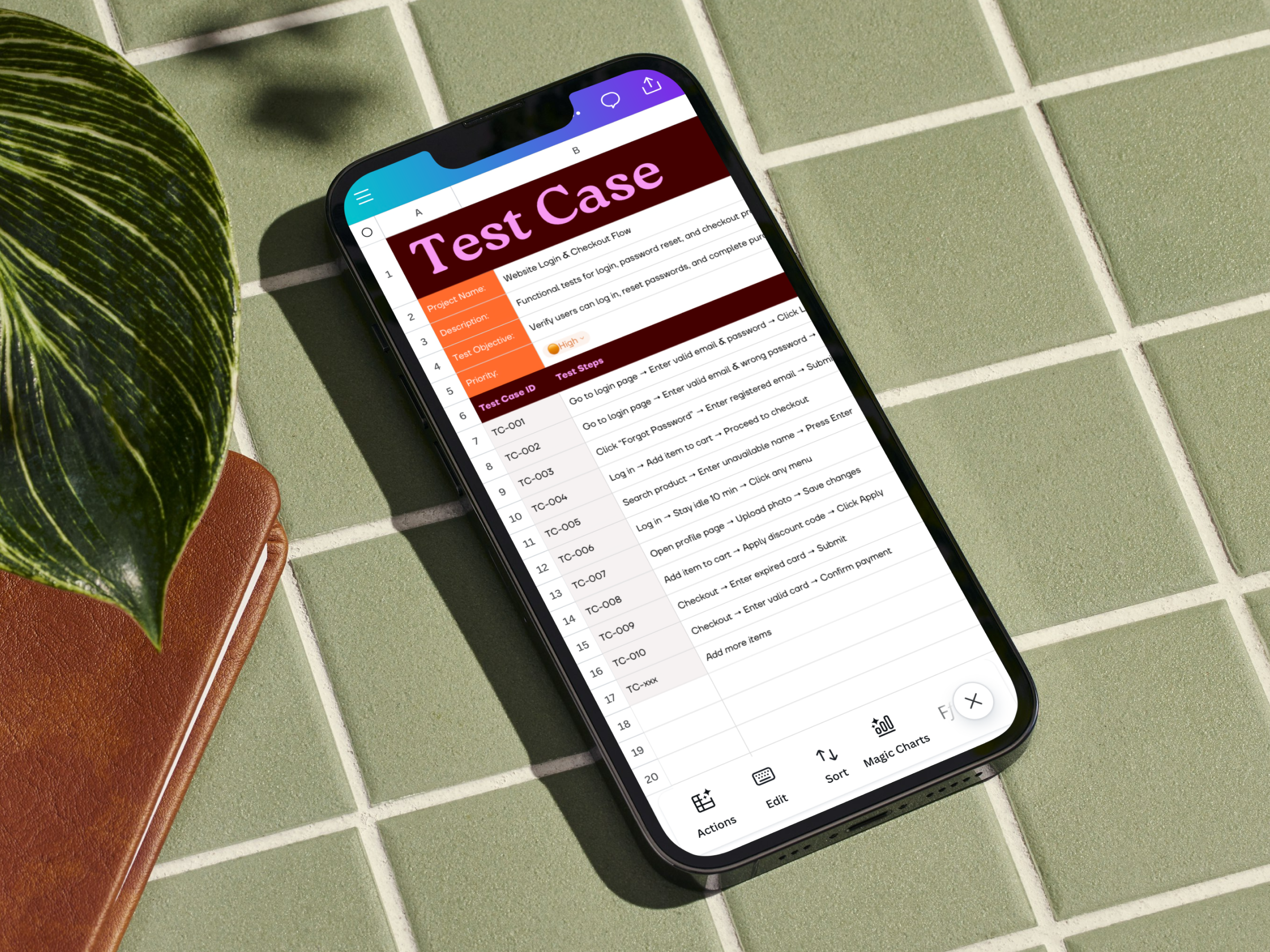 Test case: Free templates and step-by-step guide | Canva
