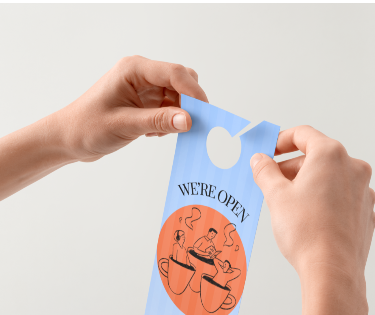 Custom Door Hangers | Door Hanger Printing for Business | Canva