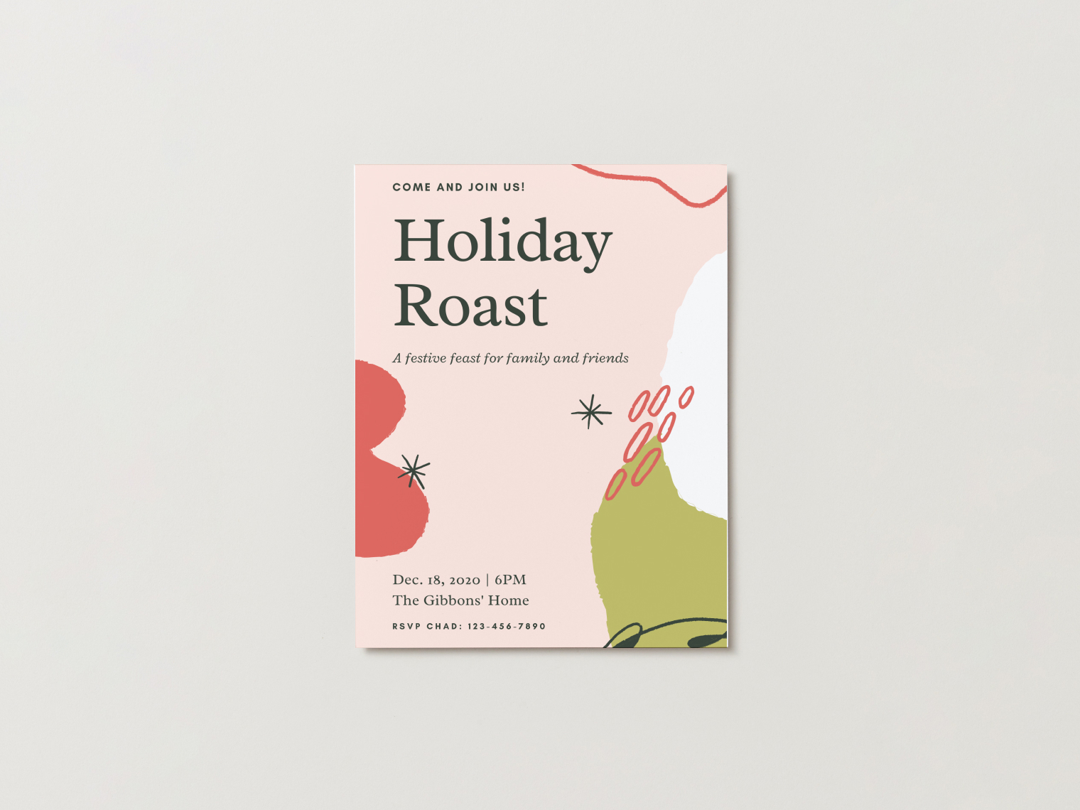 Custom Portrait Holiday Flyers | Design & Print with Canva
