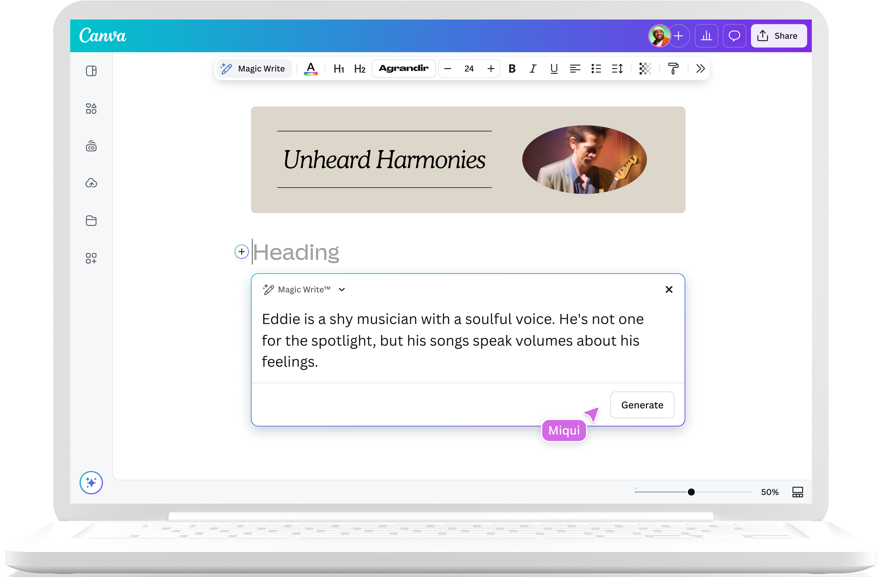 AI Character Description Generator | Canva