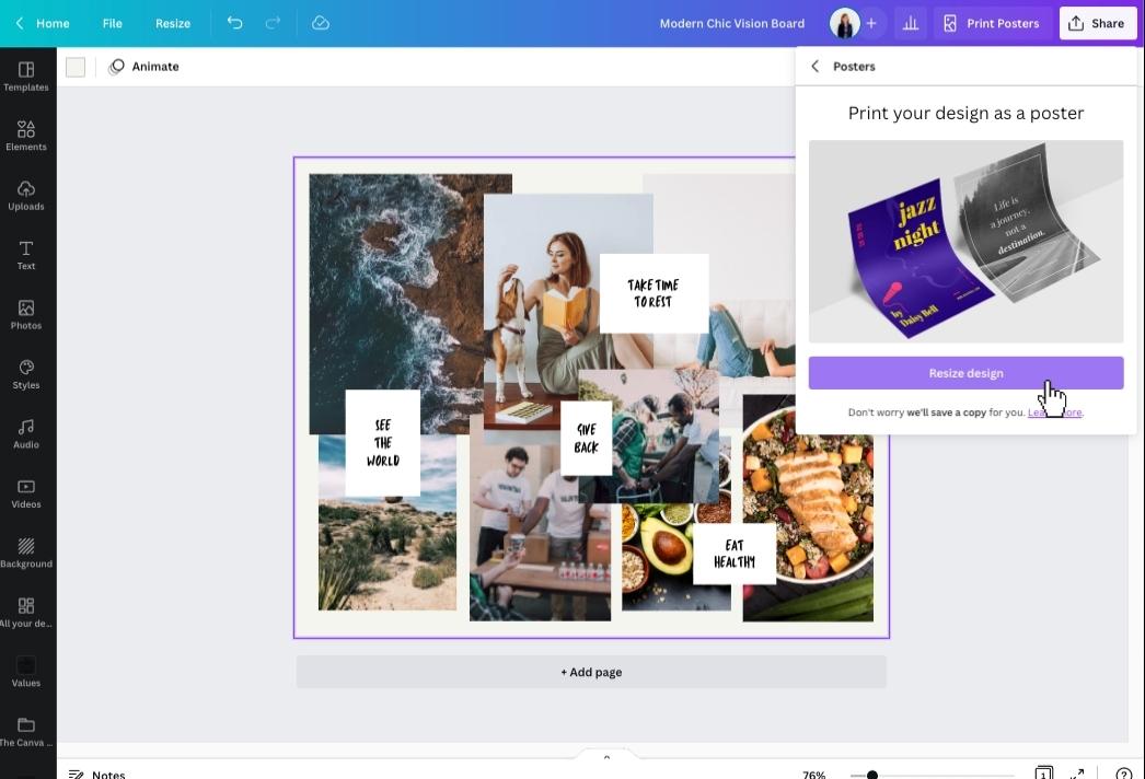 Vision Board erstellen – ganz einfach & online | Canva