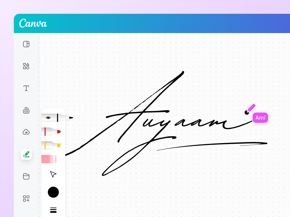 Free E-Signature Maker: Type or draw your signature | Canva