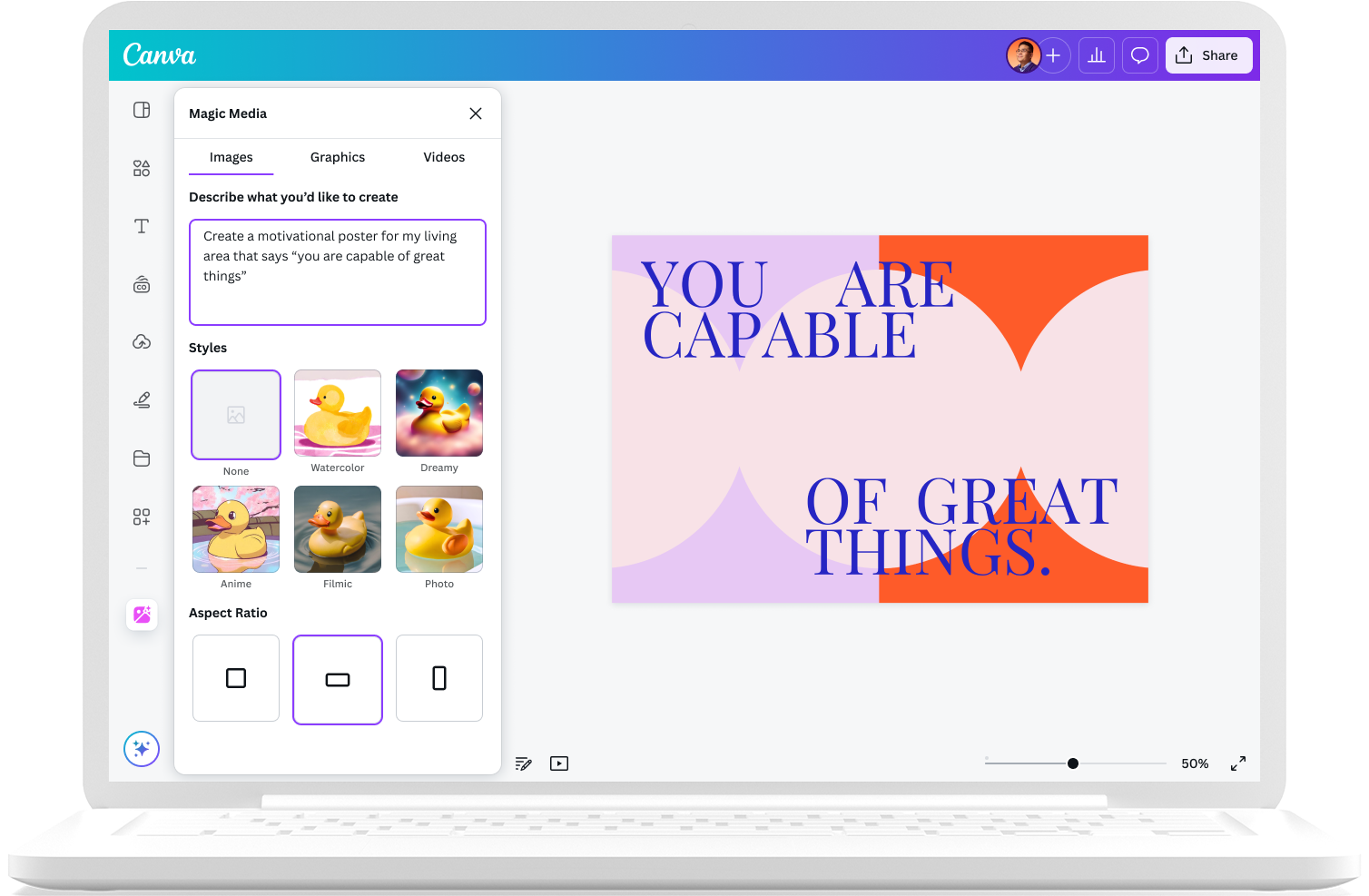 Free AI Poster Generator: Create posters with AI | Canva