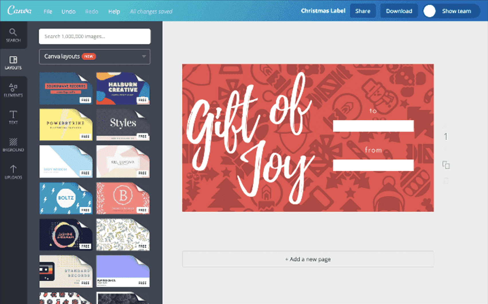 Christmas Tag Maker - Create Christmas Labels Online | Canva