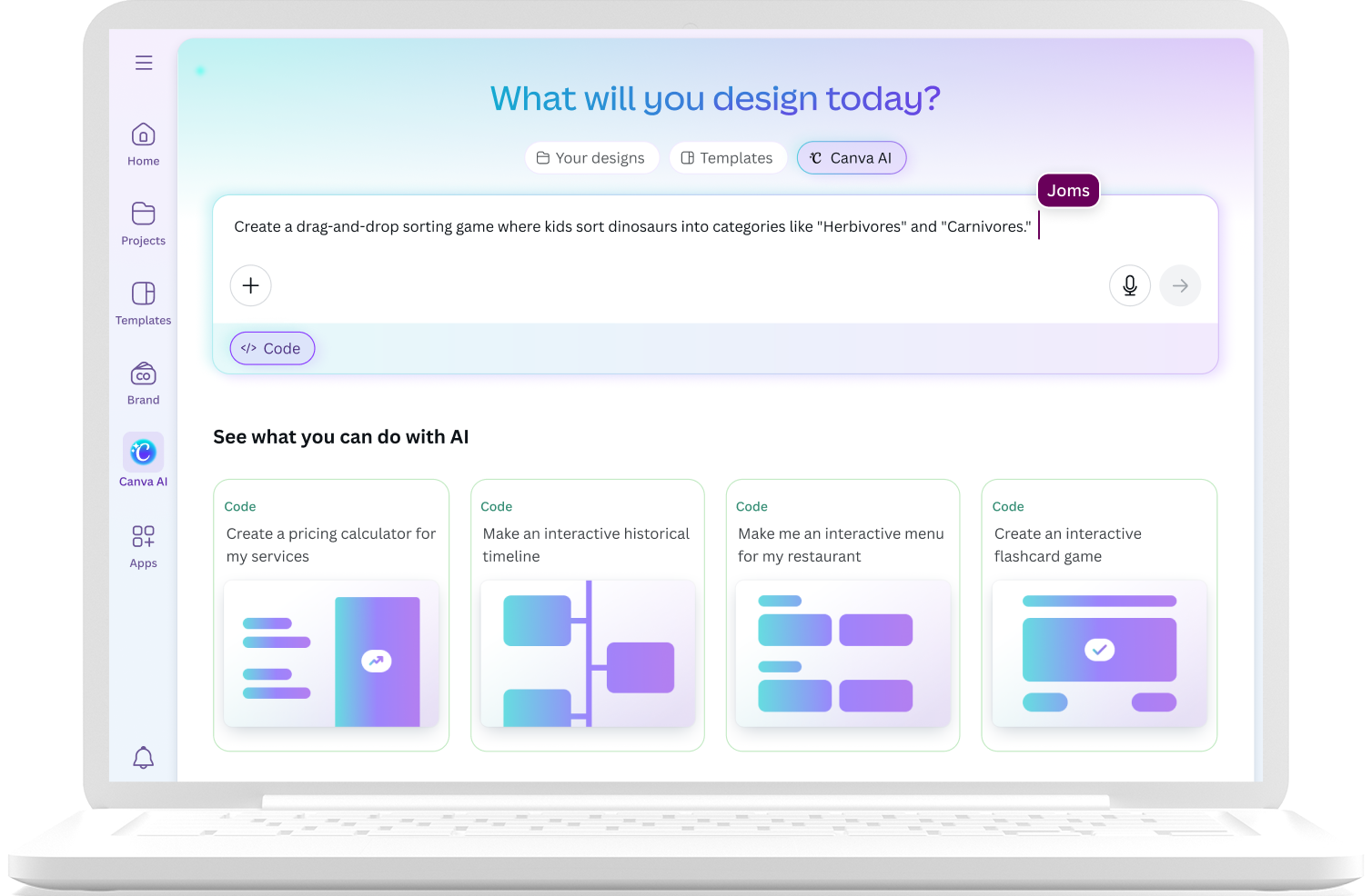 Programmieren mit KI | Kostenloses AI Coding Tool | Canva
