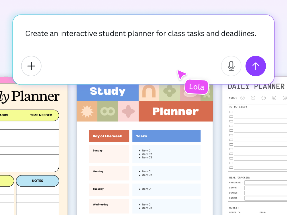 Free Study Planner: Build Custom Study Schedules with AI | Canva Code