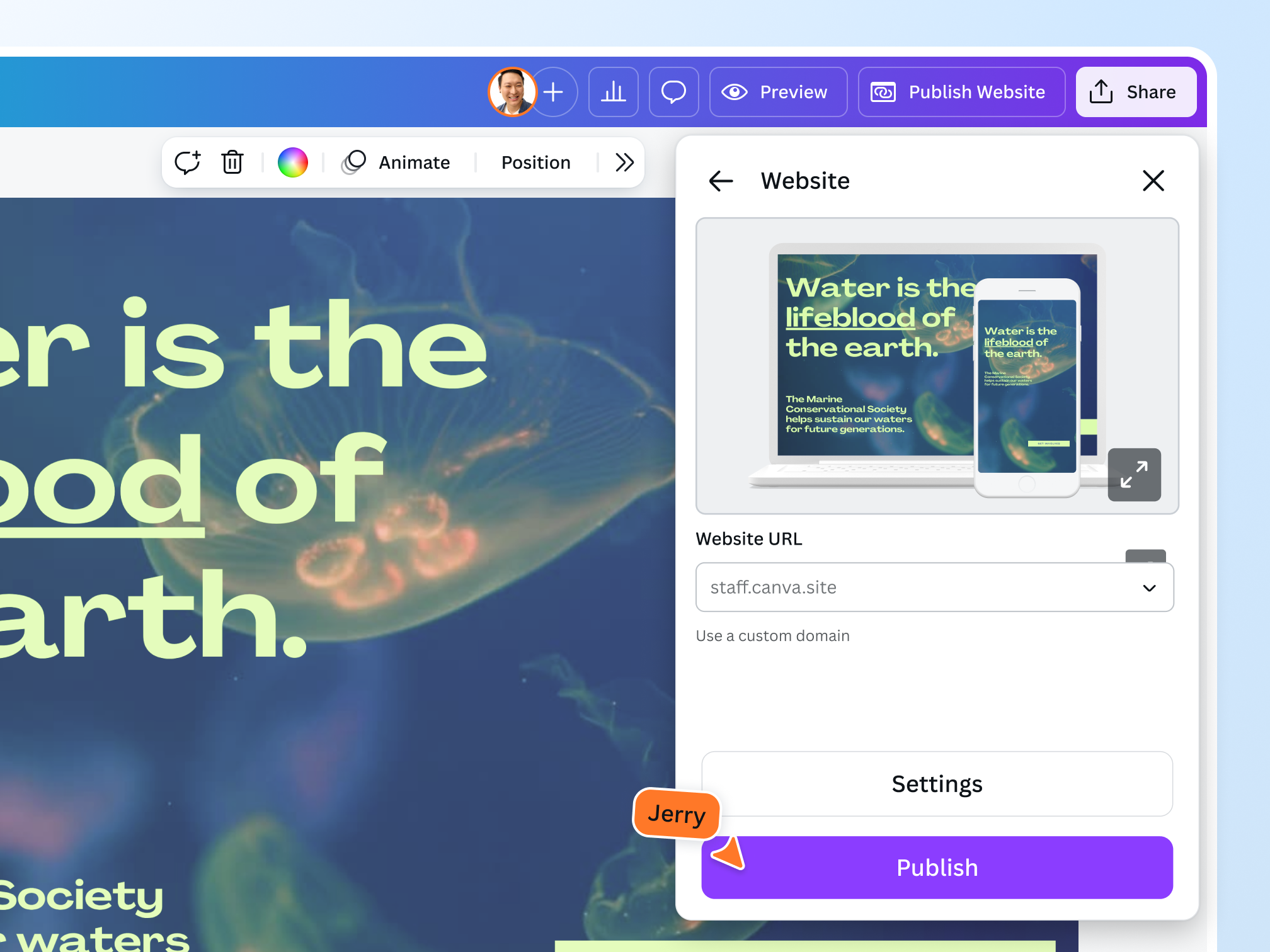 Website Design | Design Free One-Page Websites with Canva