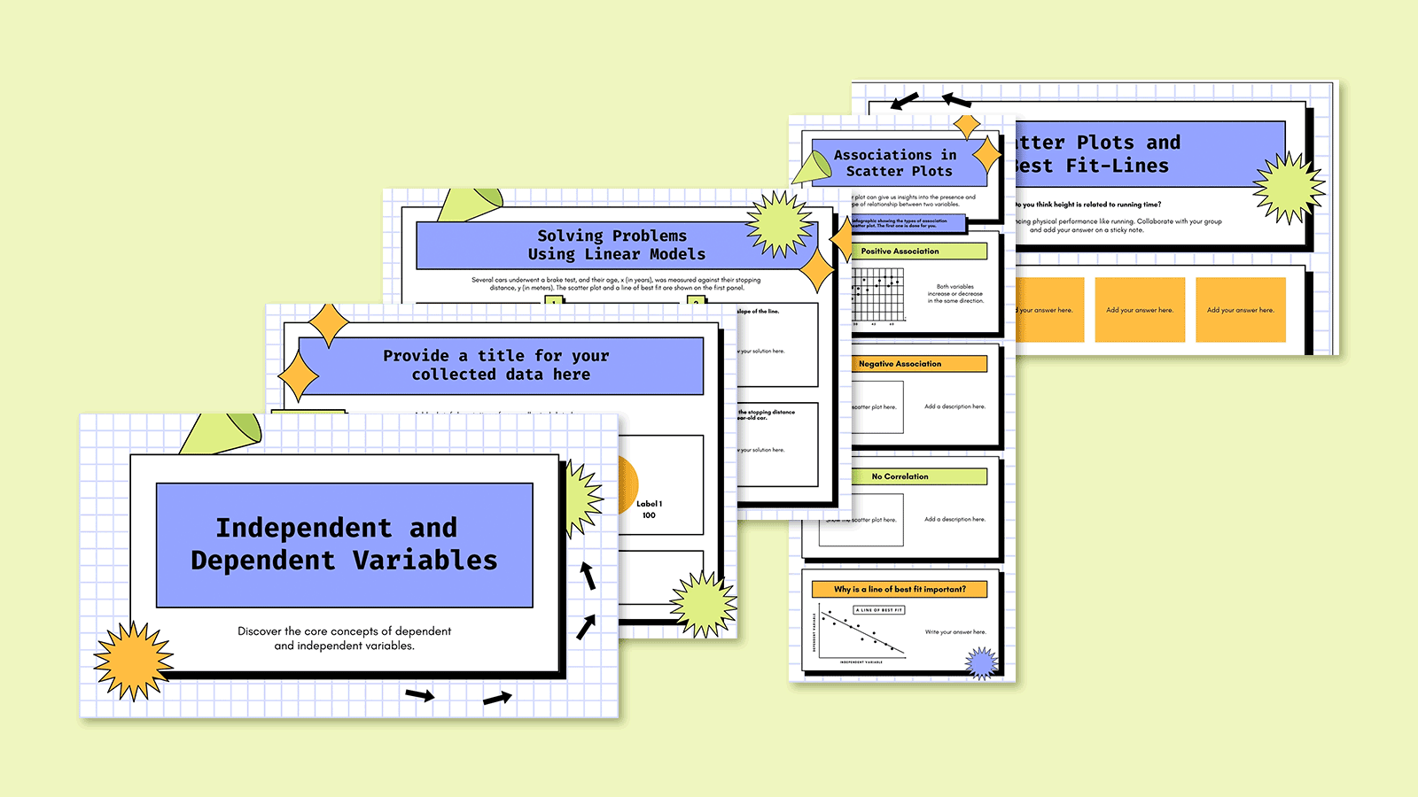 Data, Variables and Scatter Plots