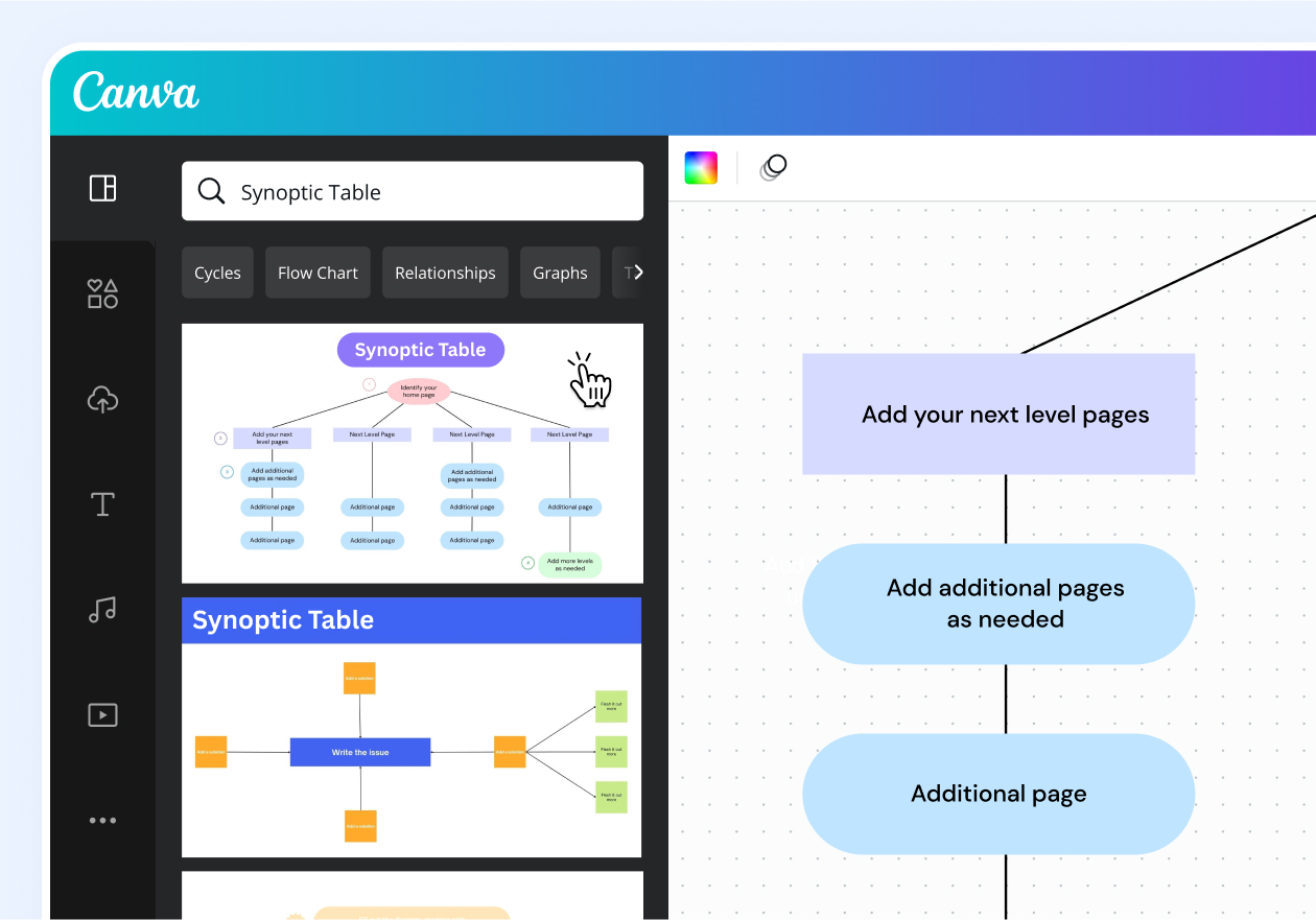 Créez un tableau synoptique gratuitement en ligne | Canva