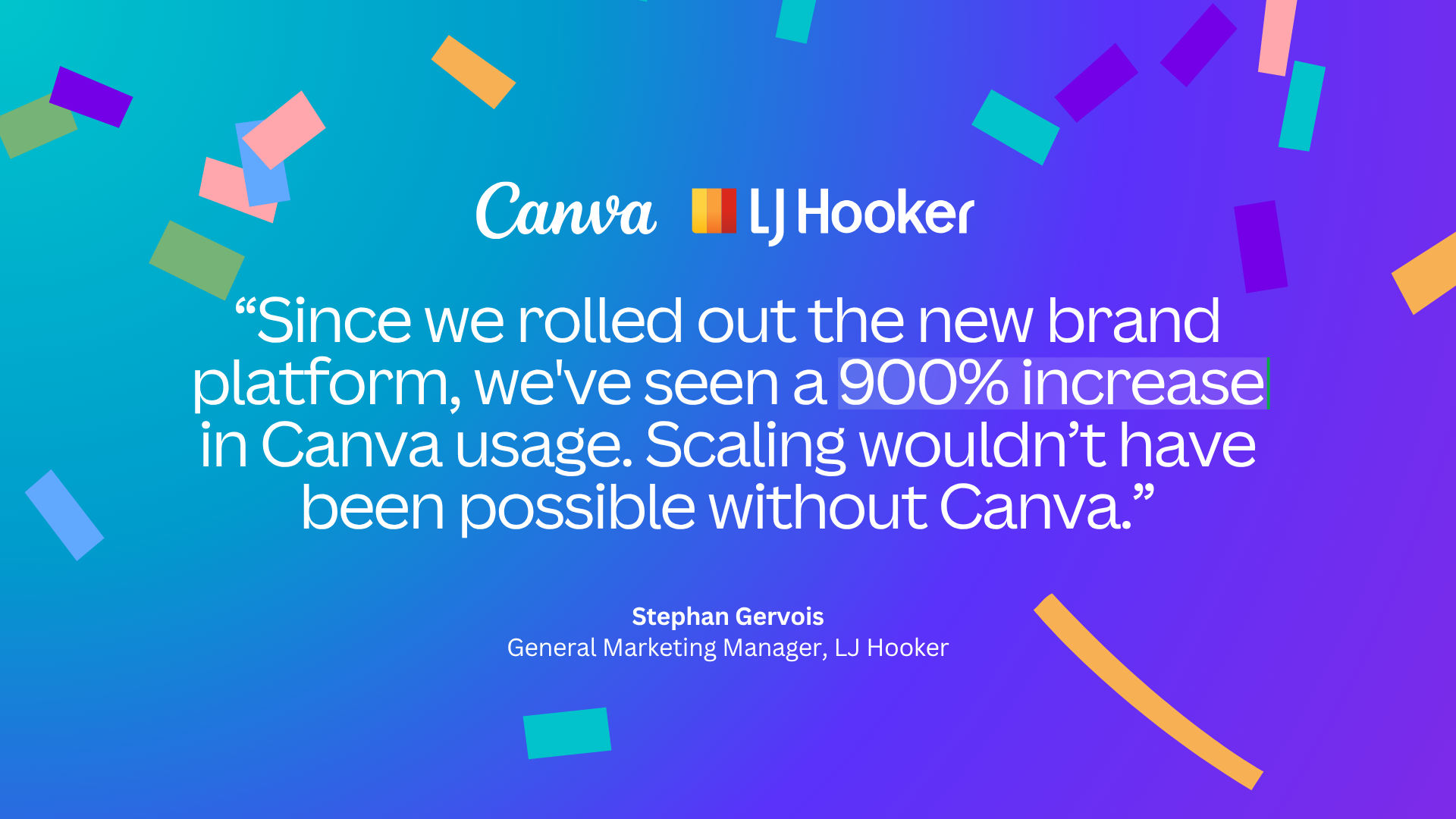LJ Hooker scales rebrand and cuts content creation time by 93% with Canva