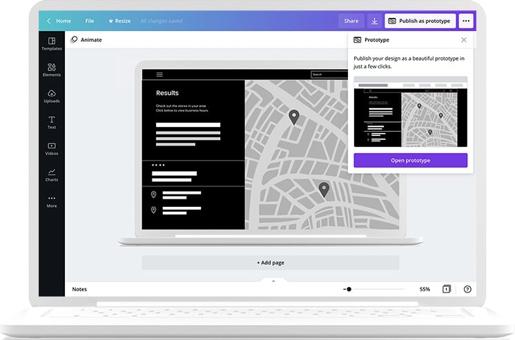 Wireframe gratuit pour site web & app | Canva