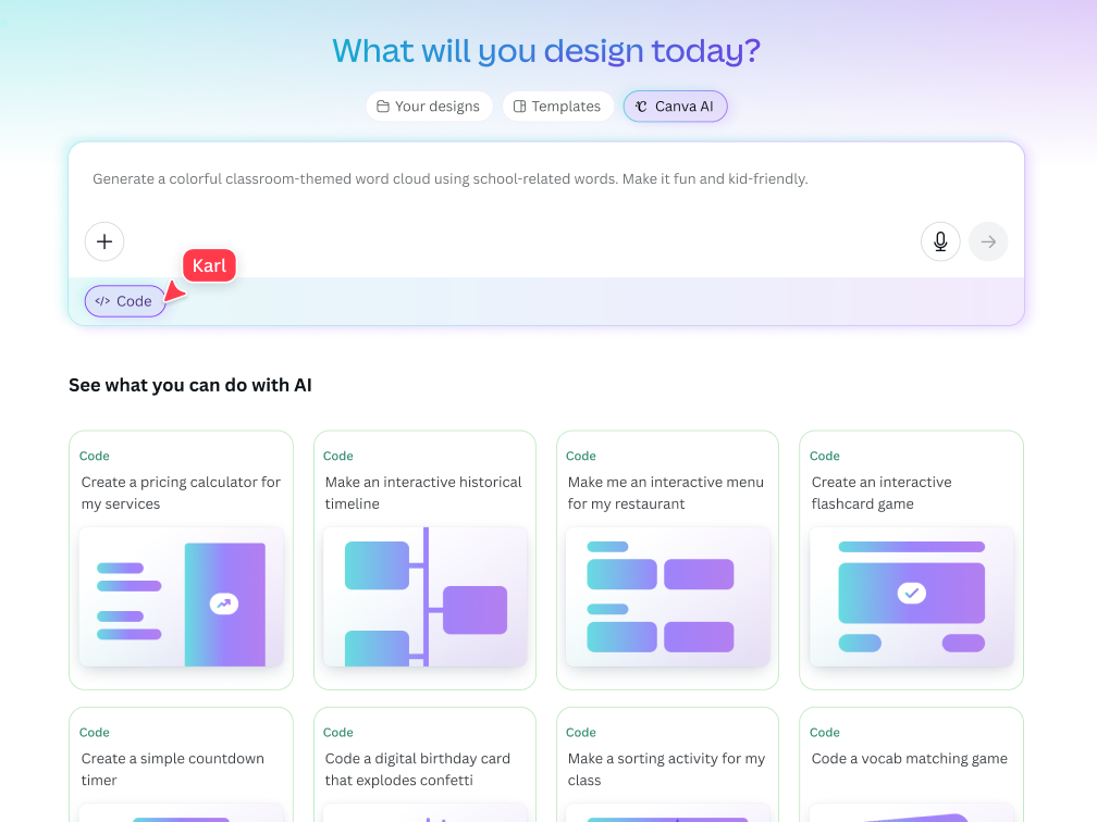 Word Cloud Generator: Create word clouds with AI | Canva Code