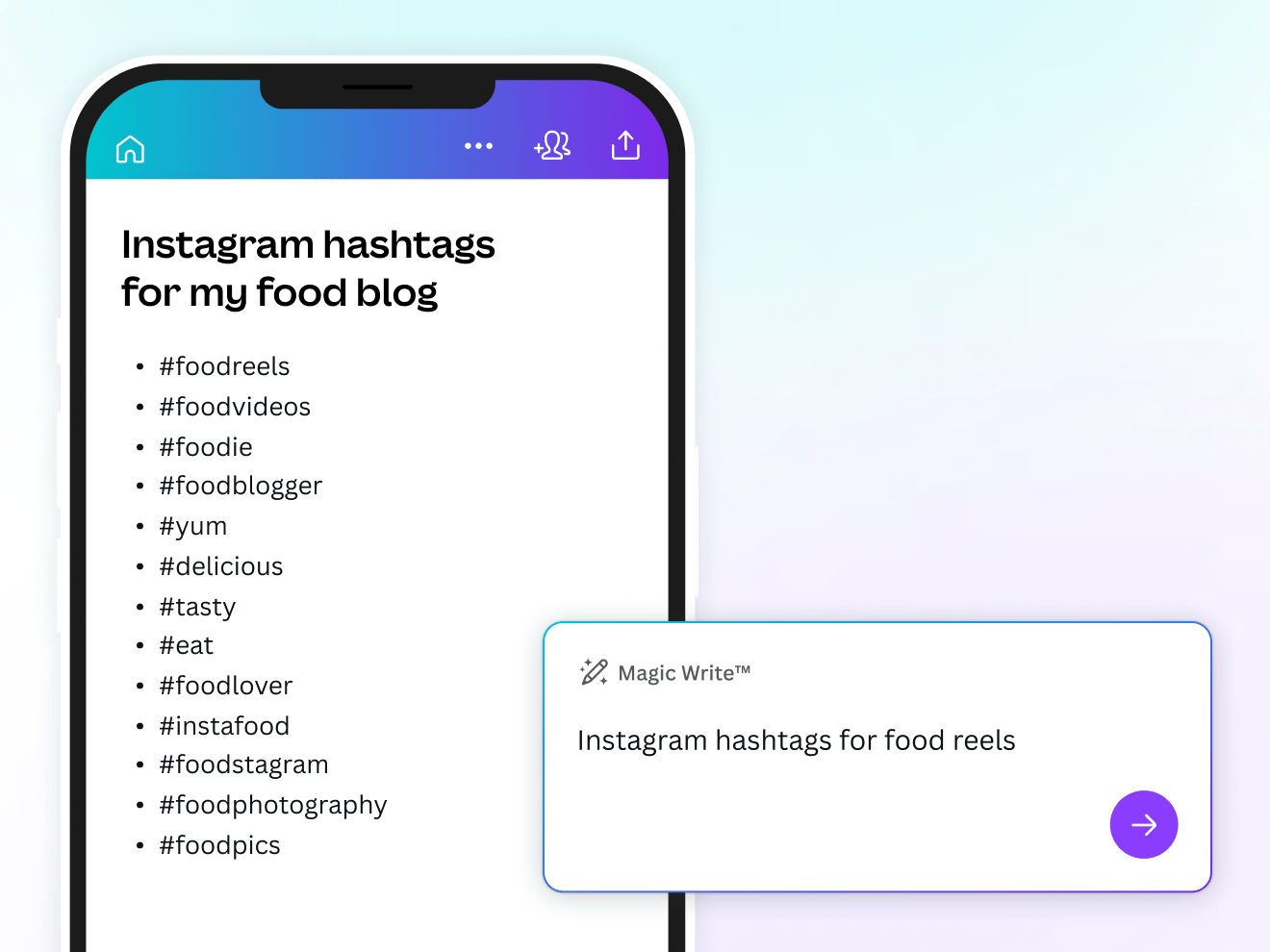 hashtag examples sentences