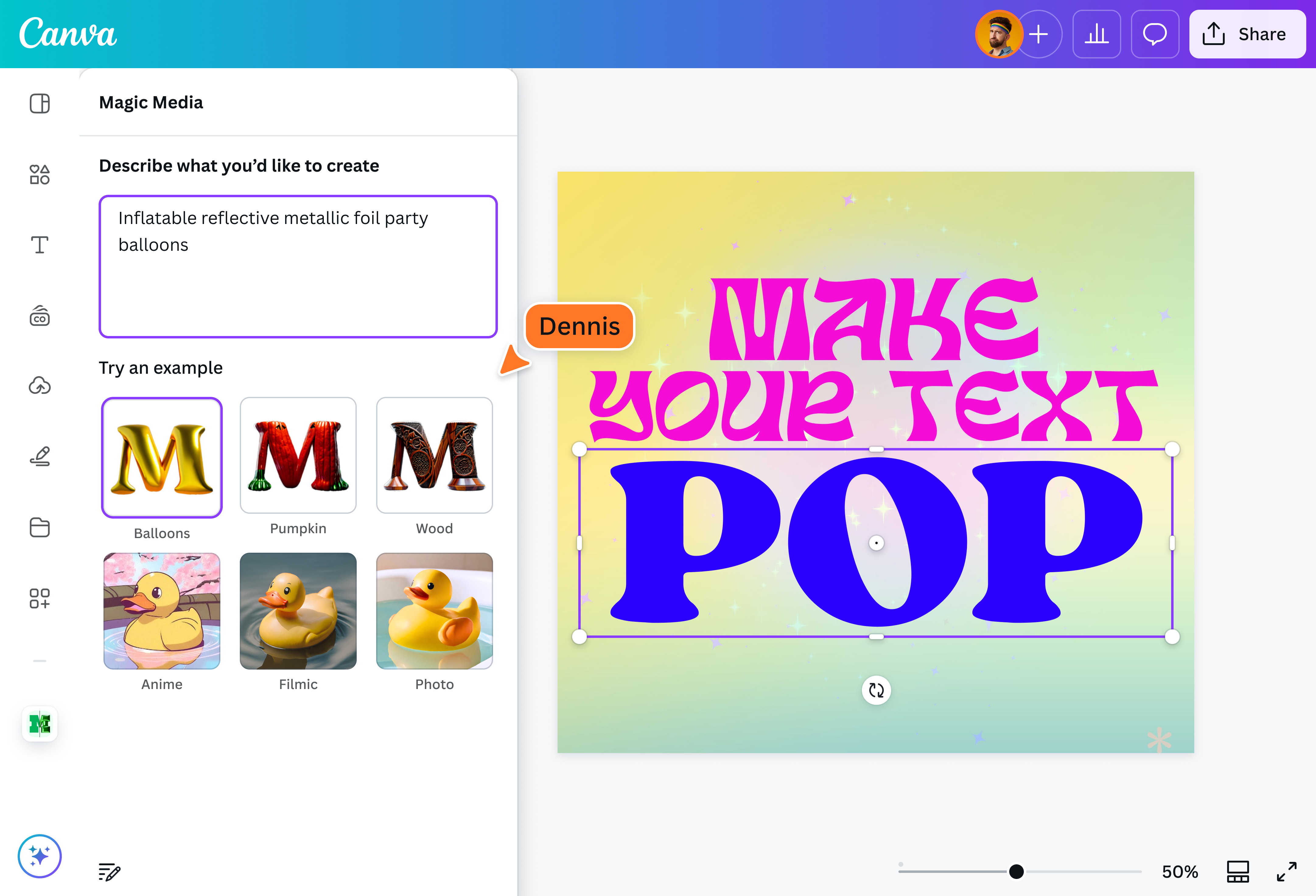 Text Effect Generator: Create text effects with AI | Canva