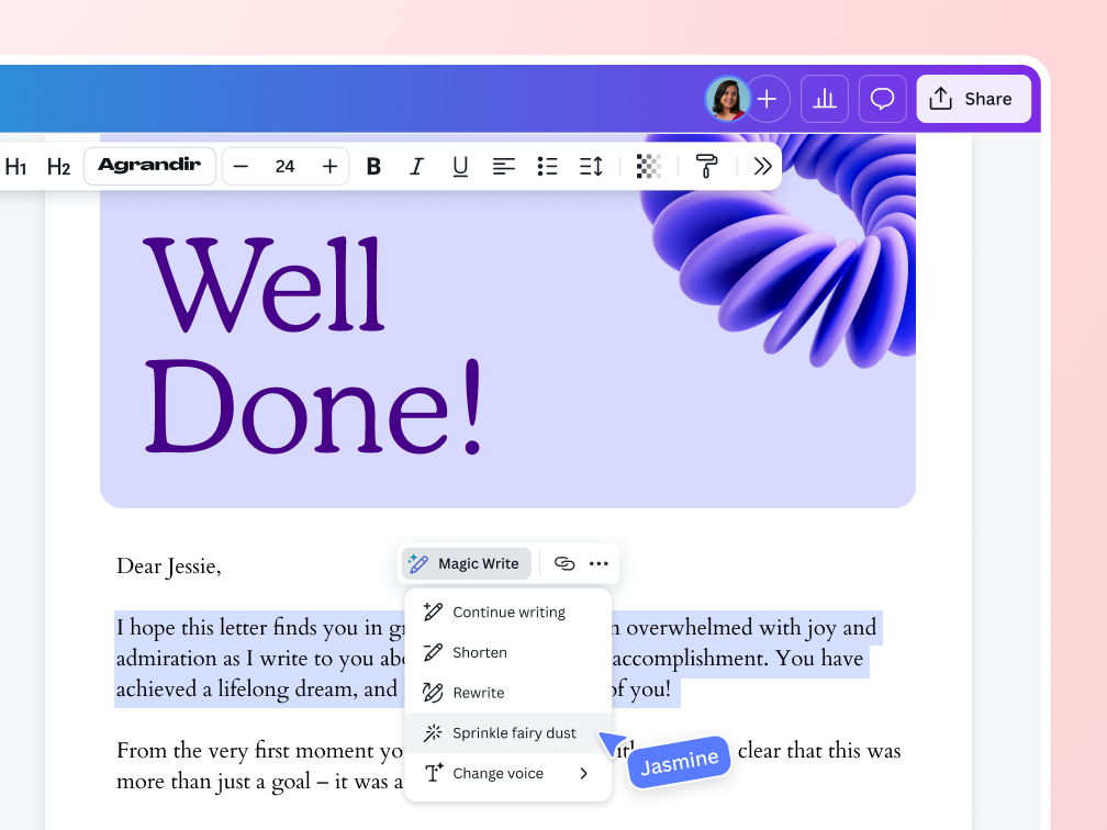 AI Letter Generator: Online Letter Maker | Canva