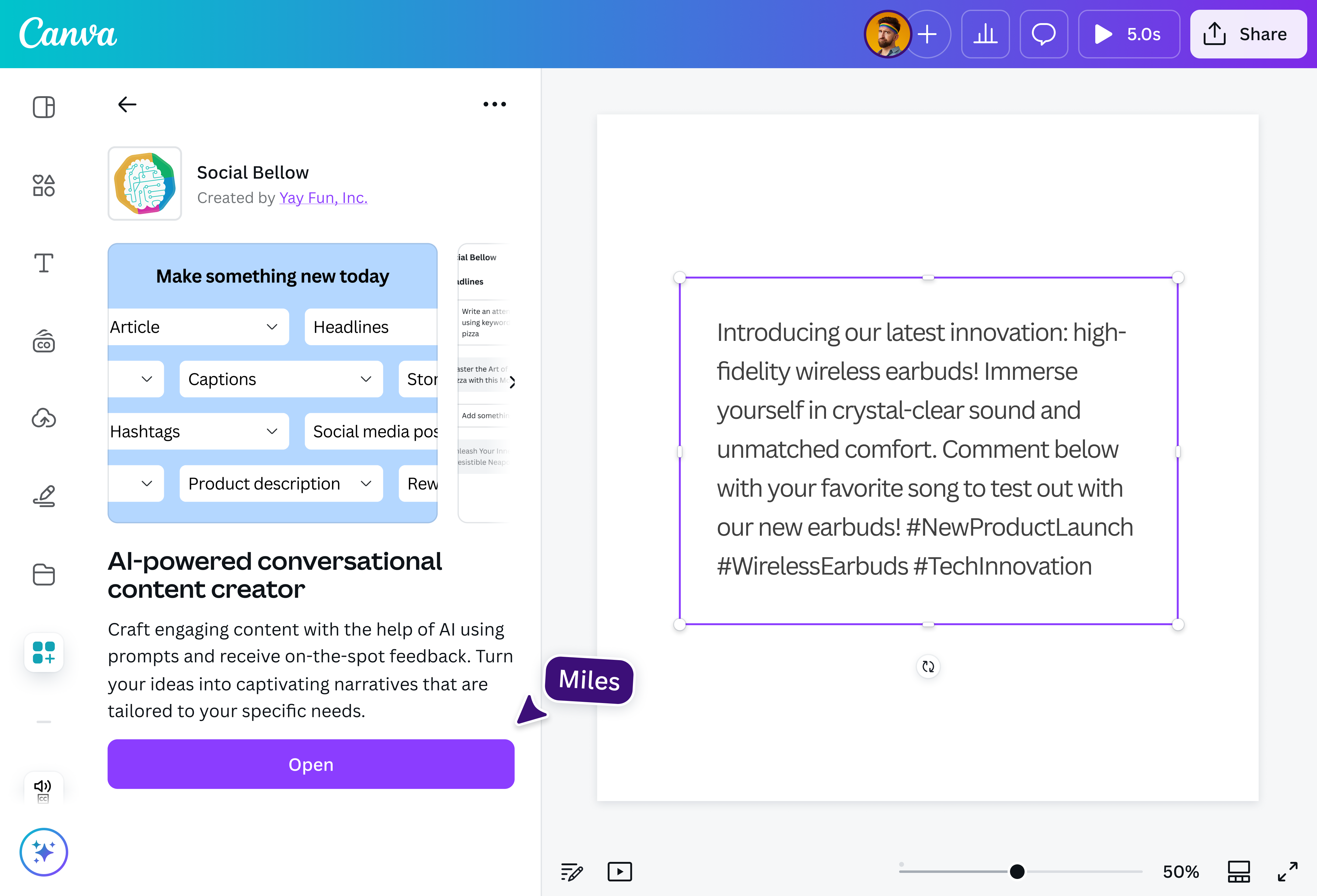 AI Caption Generator: Generate captions with AI | Canva