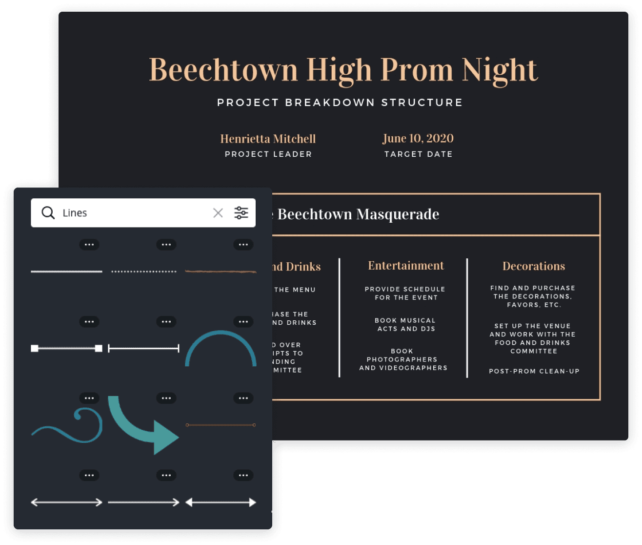 Een actielijst maken met behulp van Canva-sjablonen