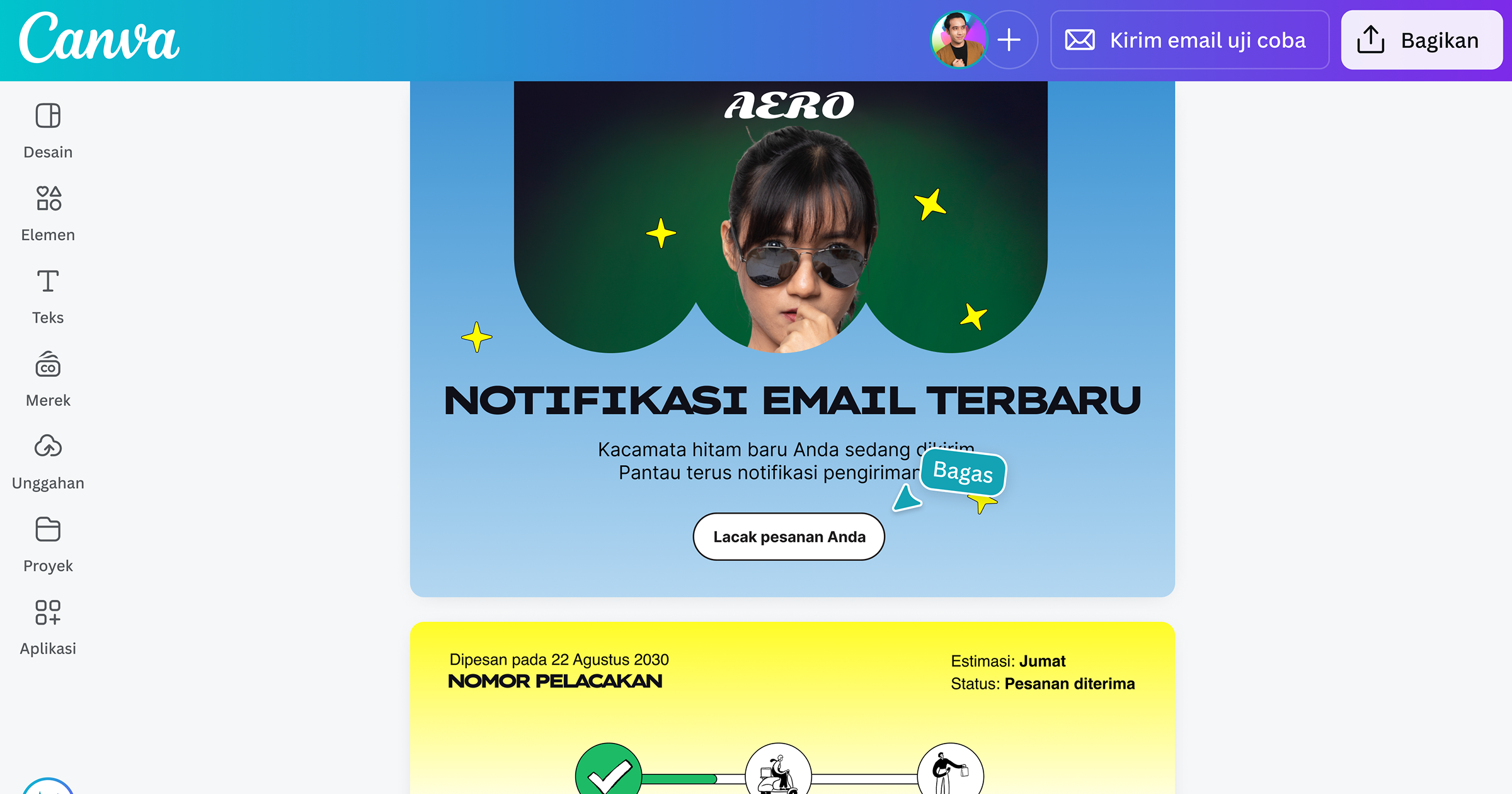 Pembuat desain email online gratis | Canva