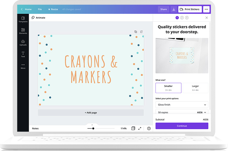 Custom Labels & Stickers | Label Printing Services | Canva