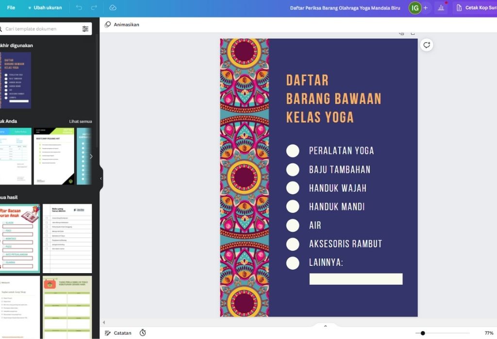 Mendesain Daftar Periksa Ceklis Gratis - Canva