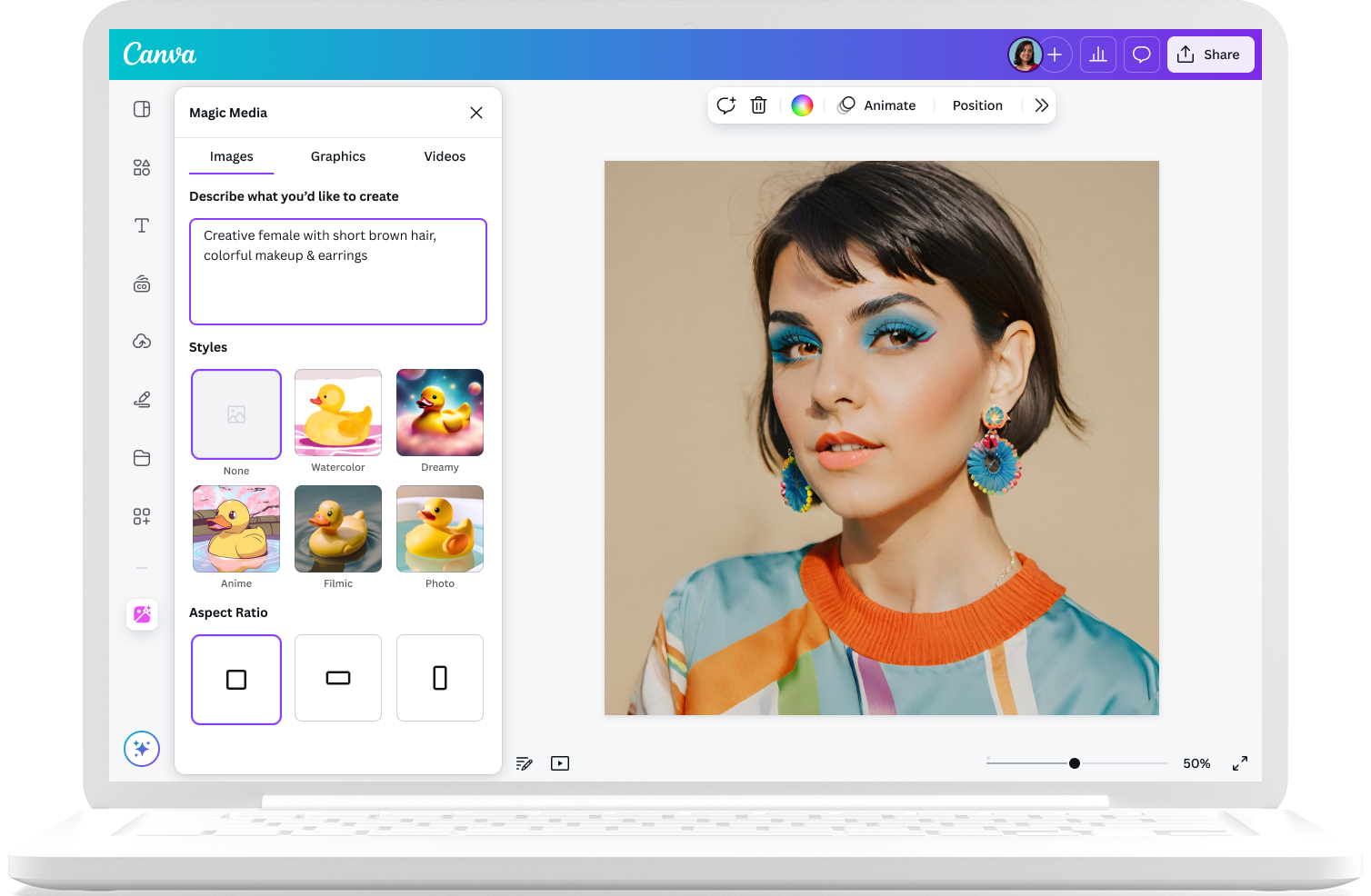 Free AI Face Generator: Create human faces using AI | Canva