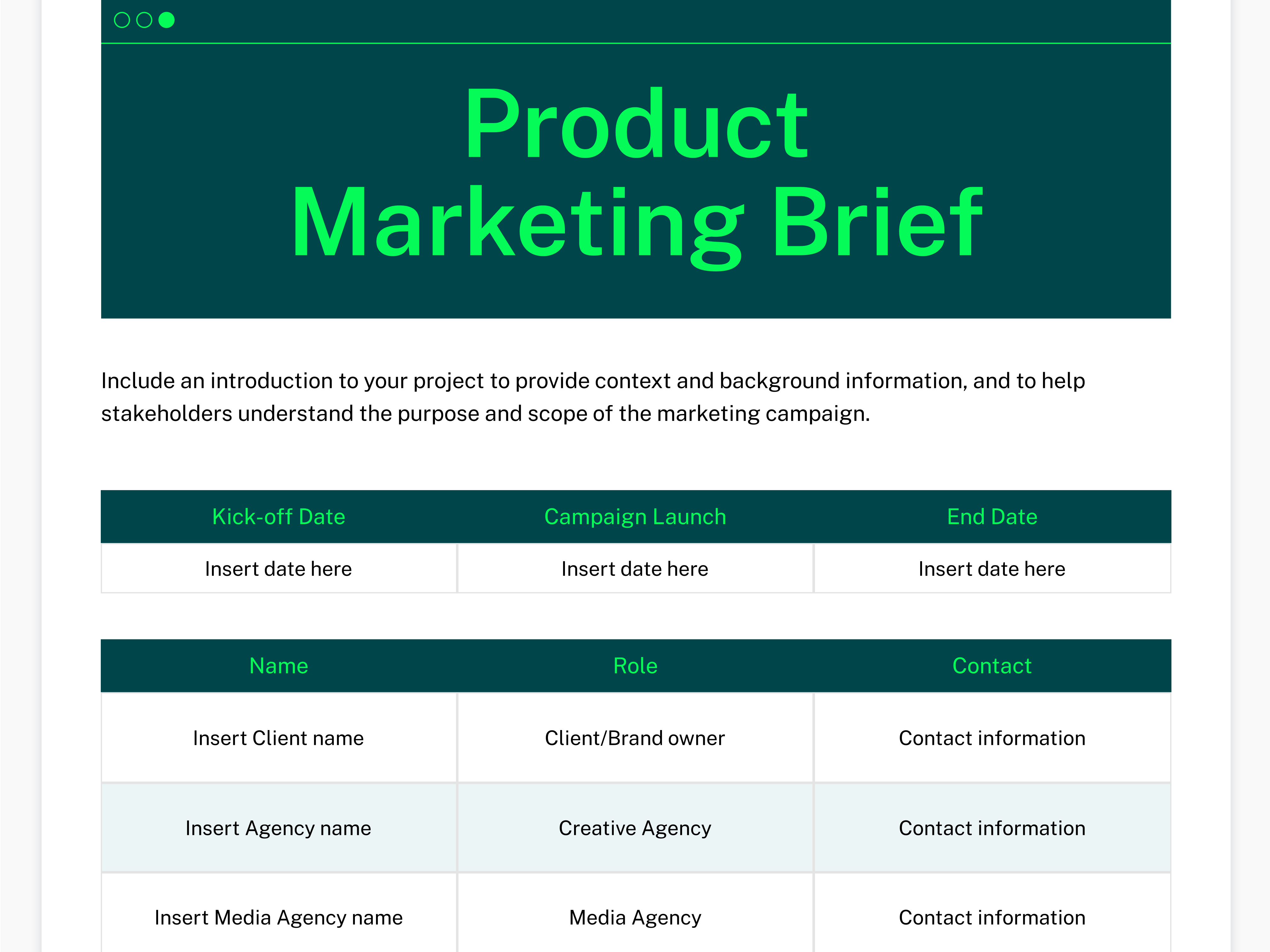 How to Write a Creative Brief (Example and Templates) | Canva