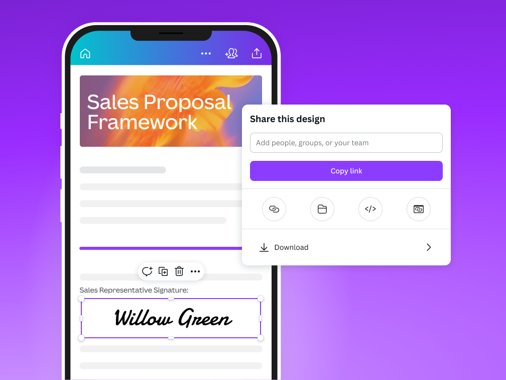 Free E-Signature Maker: Type or draw your signature | Canva
