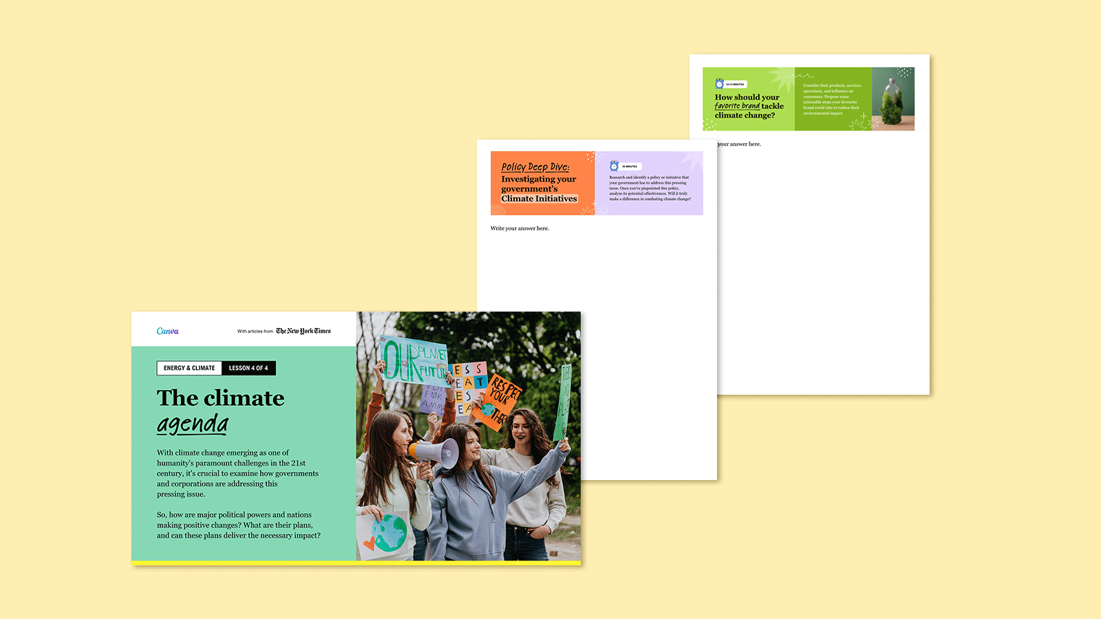 Becoming a Critical Thinker: Energy Lesson 4 - The Climate Agenda