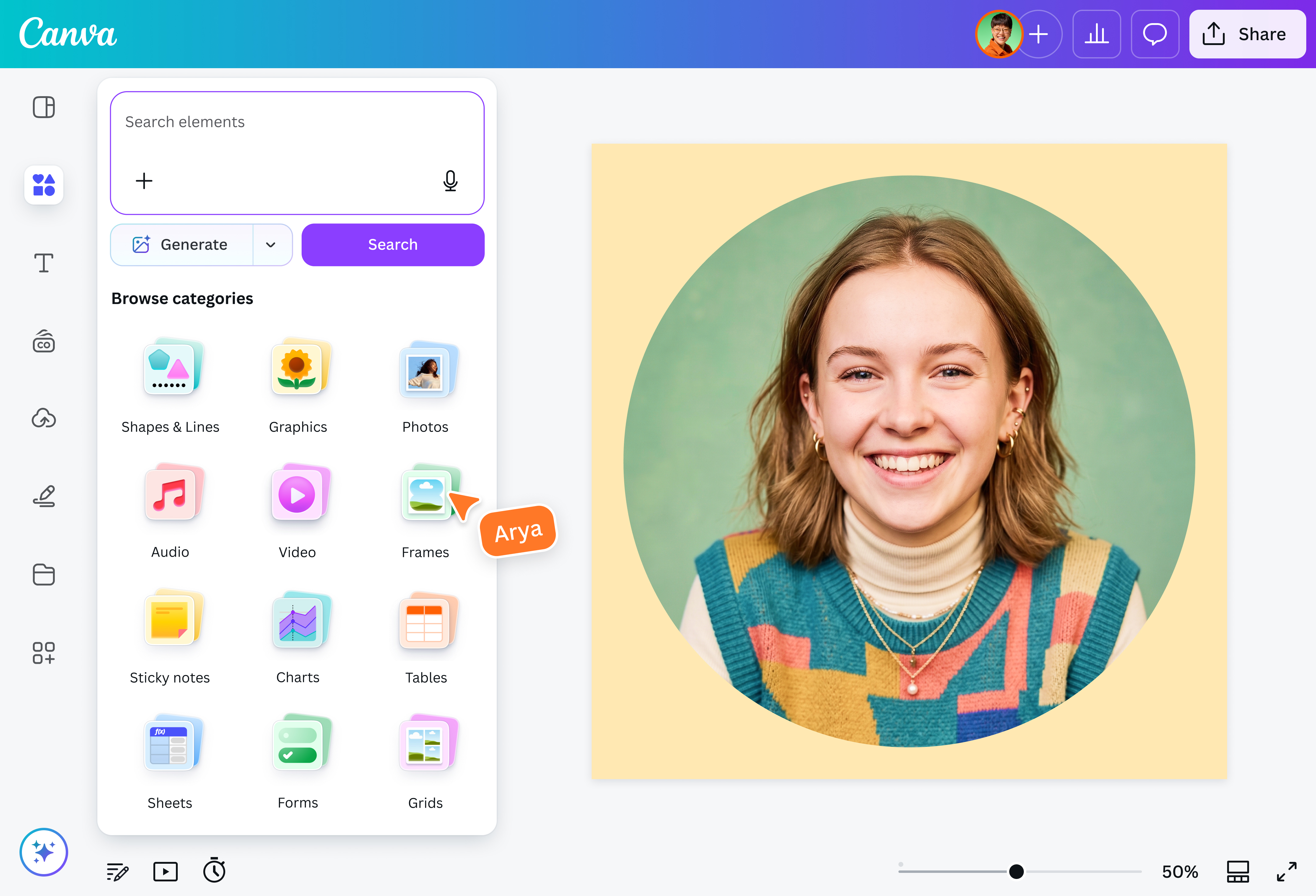 Round PFP: Make free round profile pictures online | Canva
